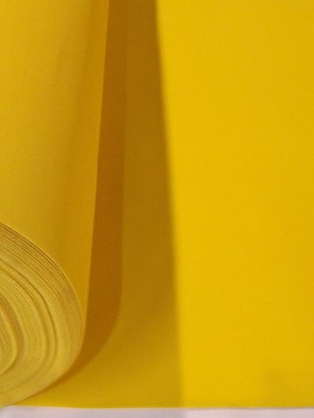 Amazon.com: Yellow Flocked Velvet Fabric for Upholstery Craft Curtain ...