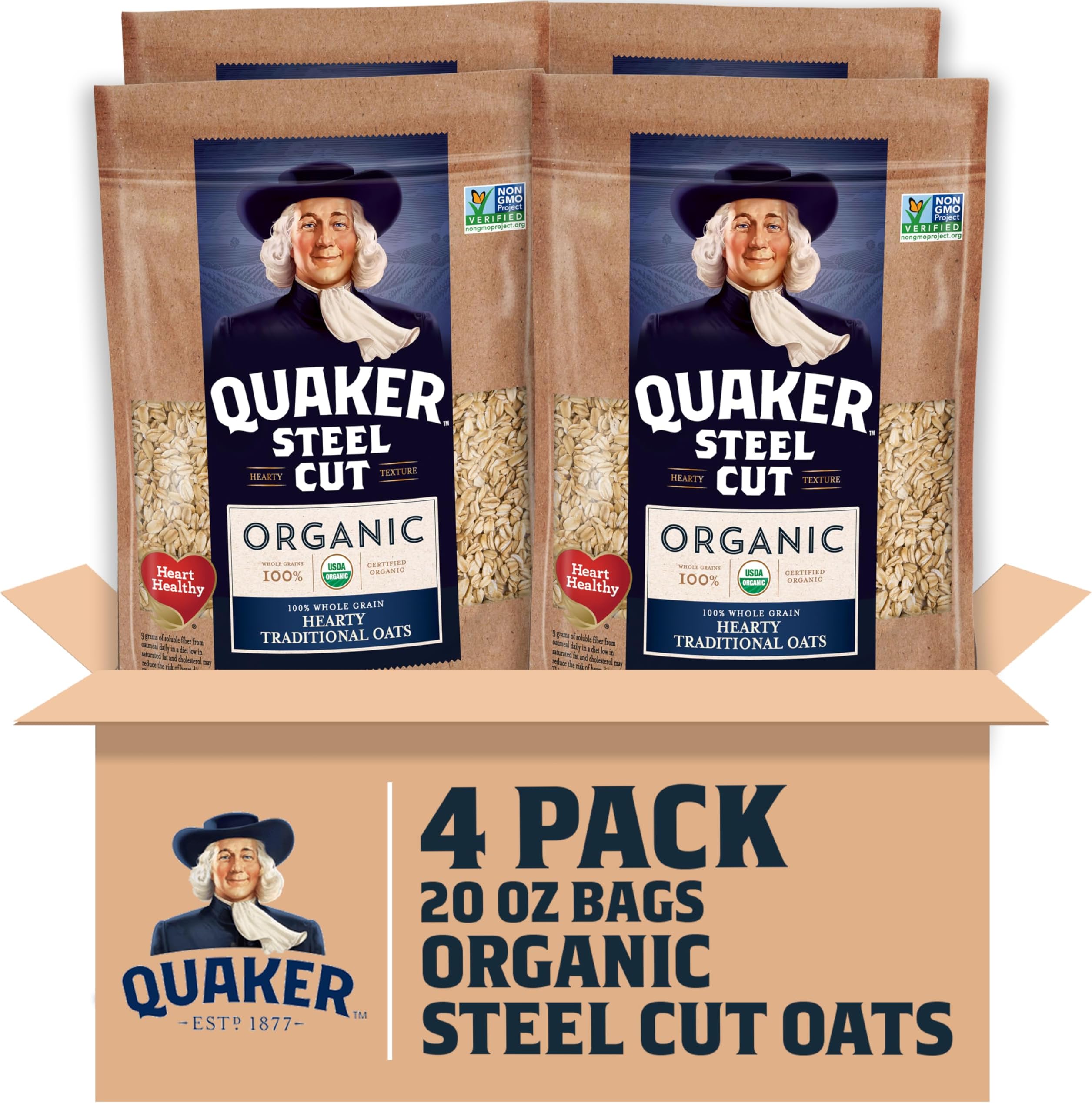 Amazon.com: Mom's Best Old Fashioned Oats, 42 OZ Canister (Pack of 2)