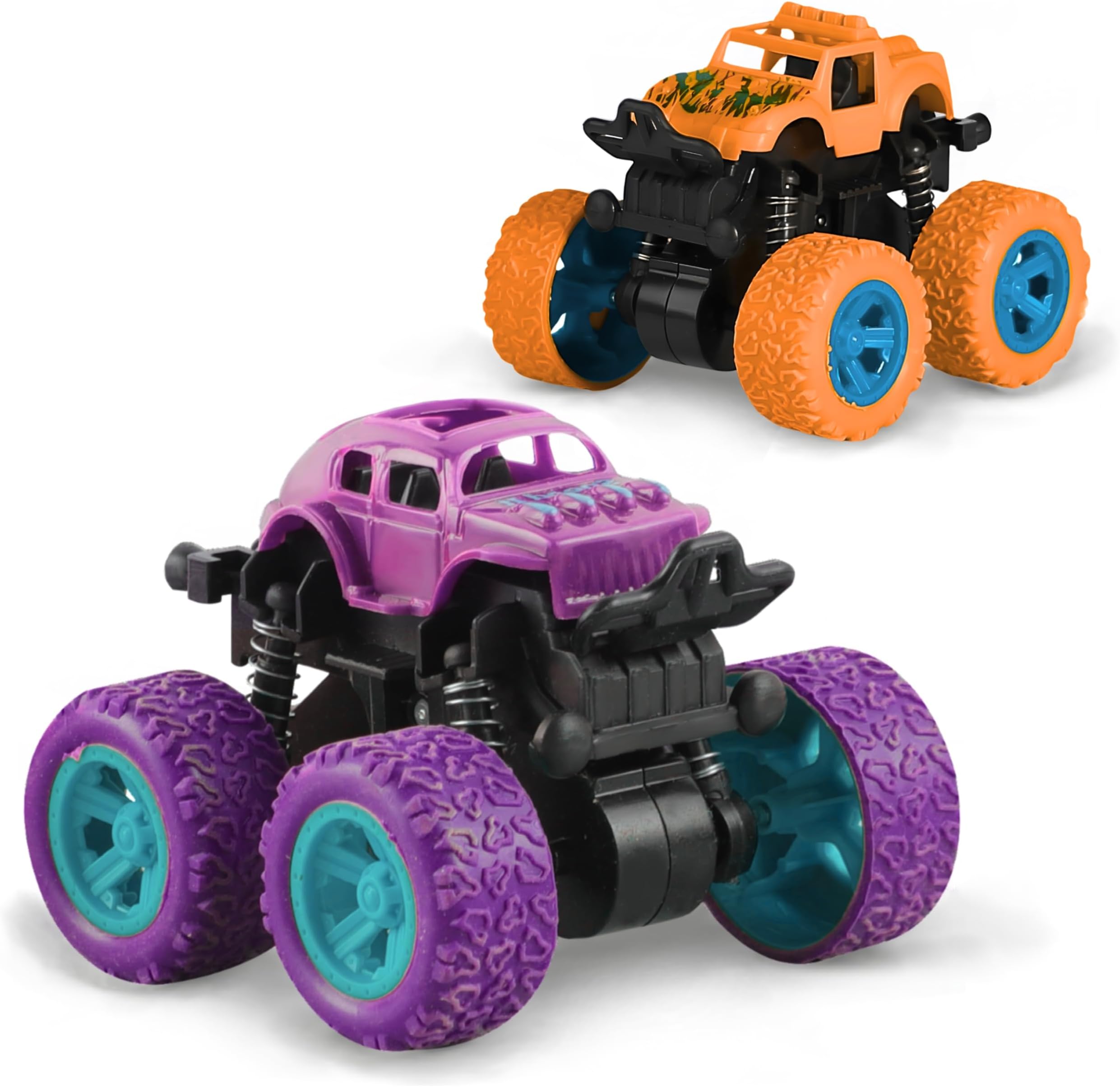 VGRASSP Mini Monster Trucks Friction Powered 360 Degree Stunt Cars for ...