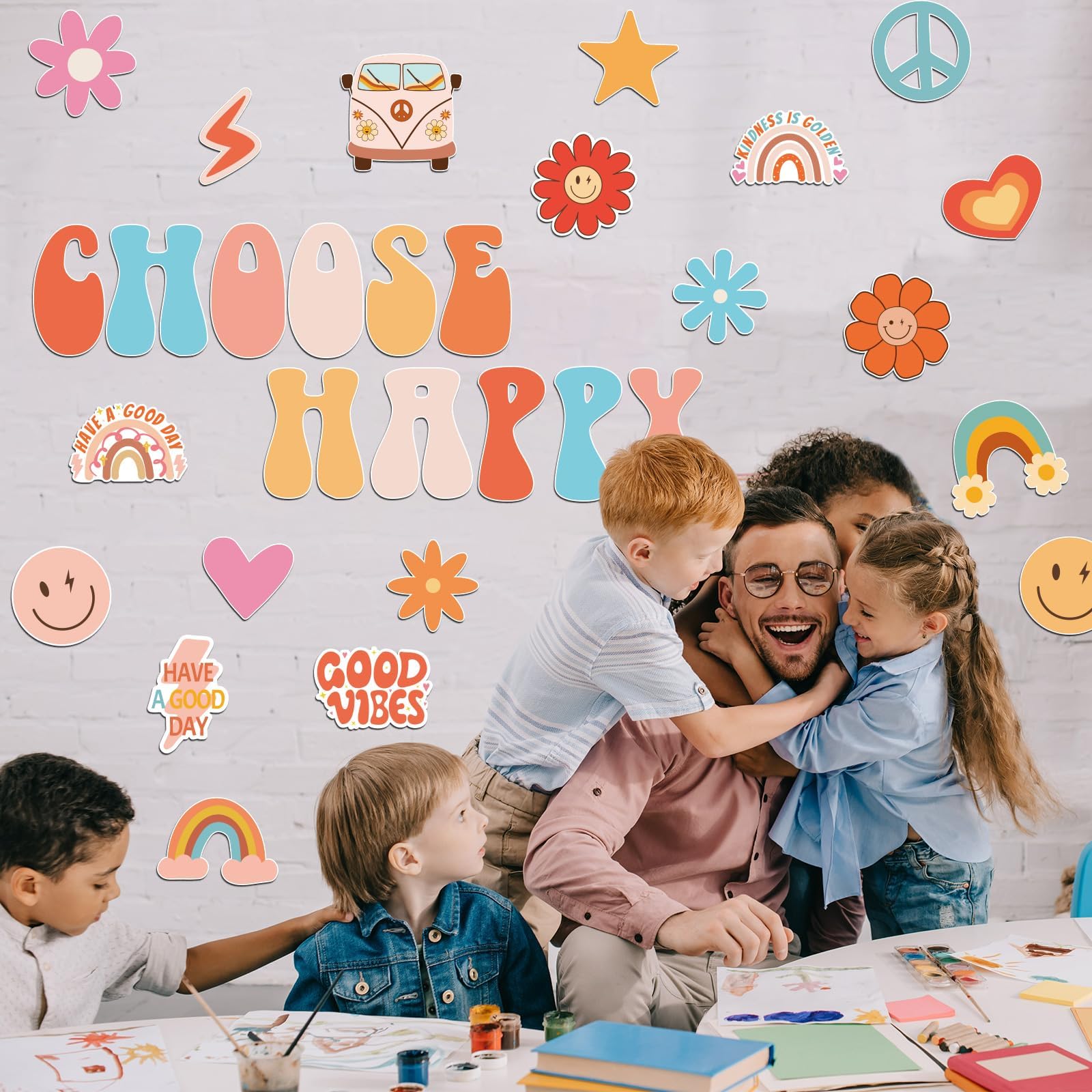 Snapklik.com : ZOiiWA Groovy Retro Bulletin Board Decoration Groovy ...