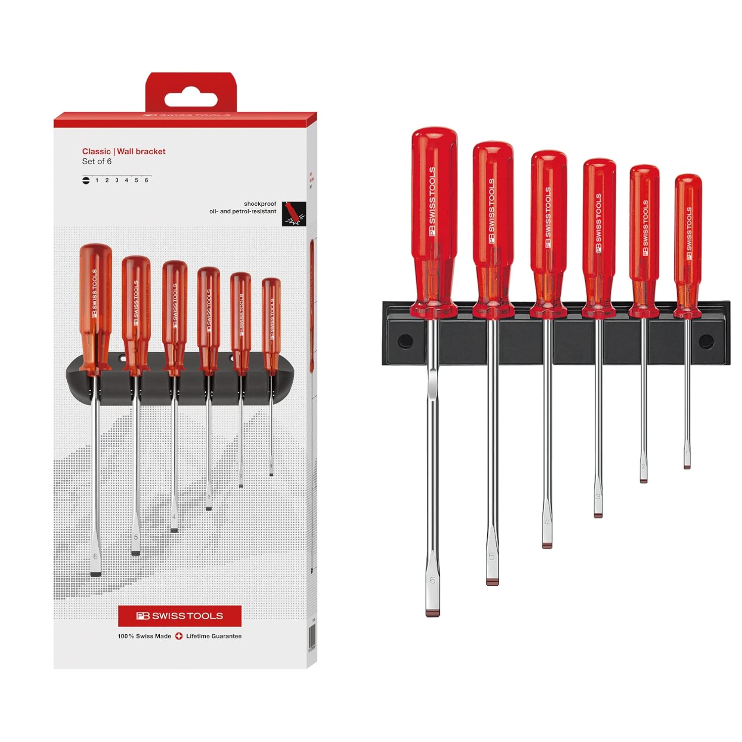 PB Swiss Tools Classic Screwdriver Set PB 240 | 100% Swiss Made | 6 ...