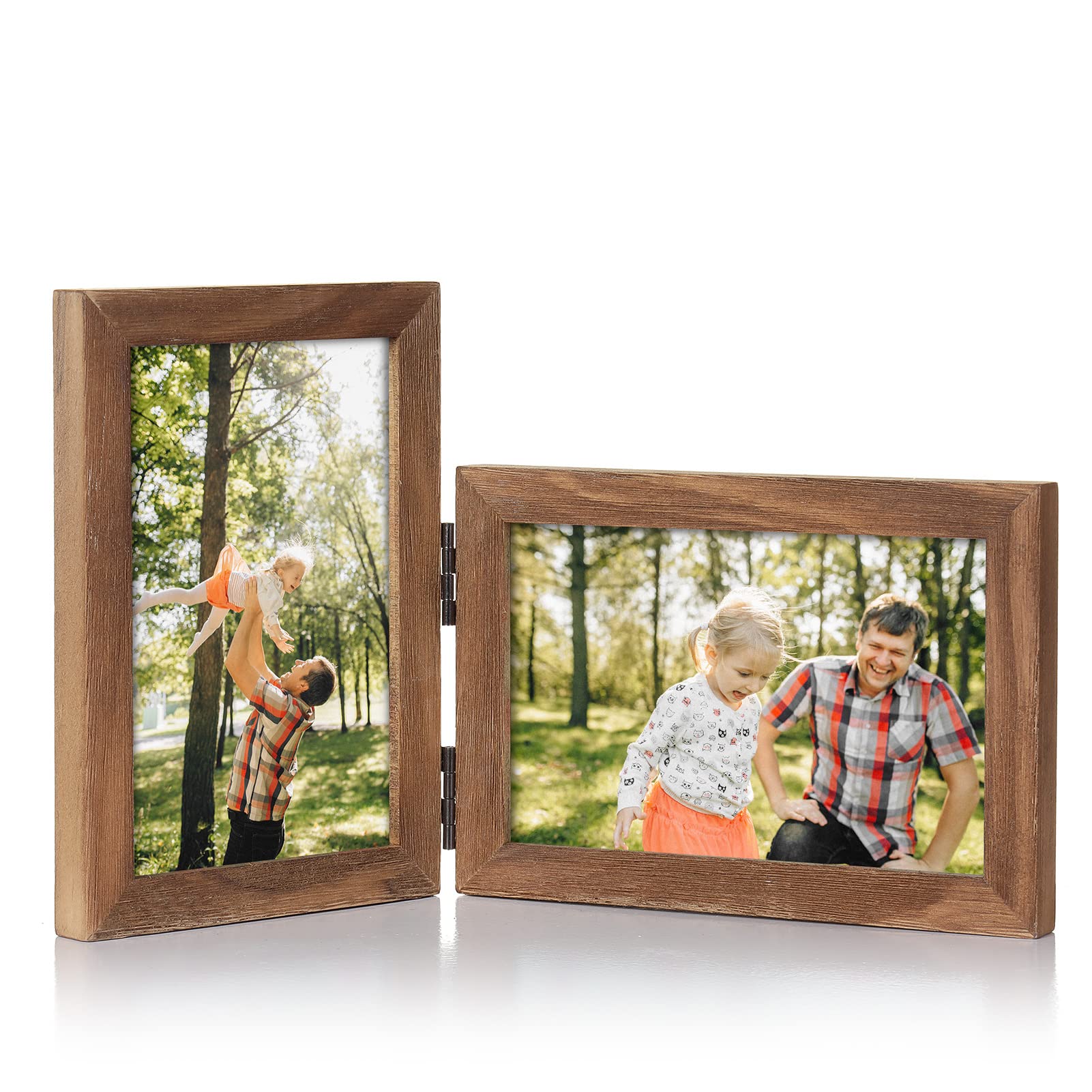 Amazon.com - Tamolus 4x6 Double Hinged Picture Frame Folding Photo ...