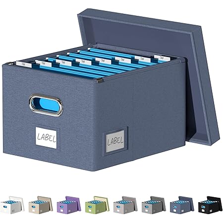 DYWMM File Organizer Collapsible Storage Box for Office File Box with ...