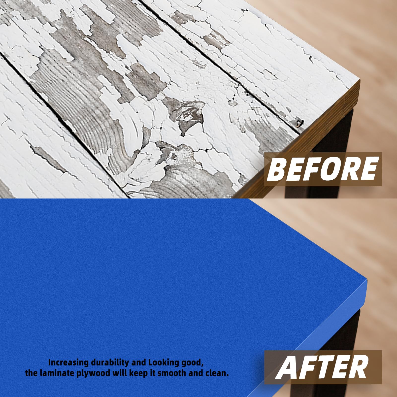 Snapklik.com : Blue Wood Veneer, Luxury Design 24" X 48" Non Glued ...