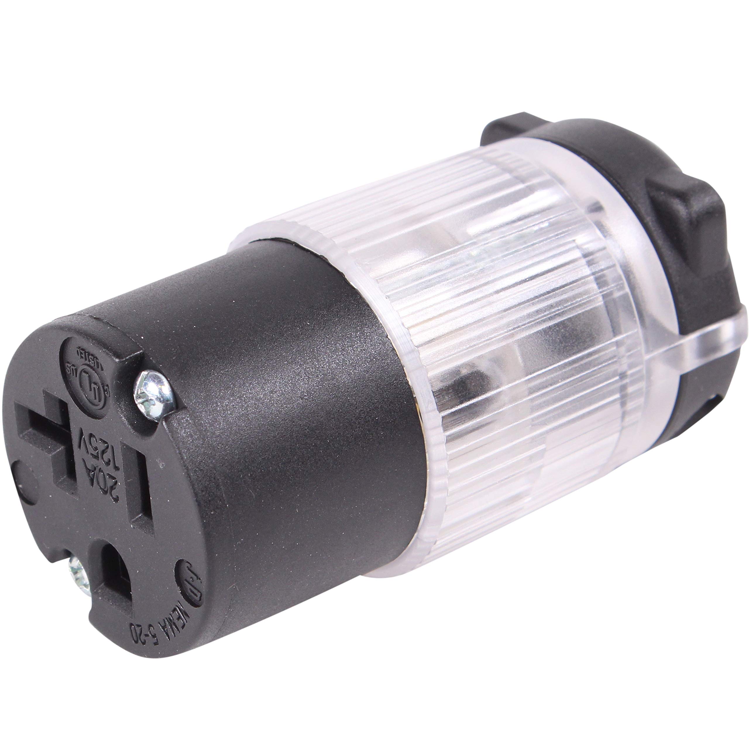 Journeyman-Pro 520CV-LIT Lighted 20 Amp 120-125 Volt, NEMA 5-20R, 2Pole ...