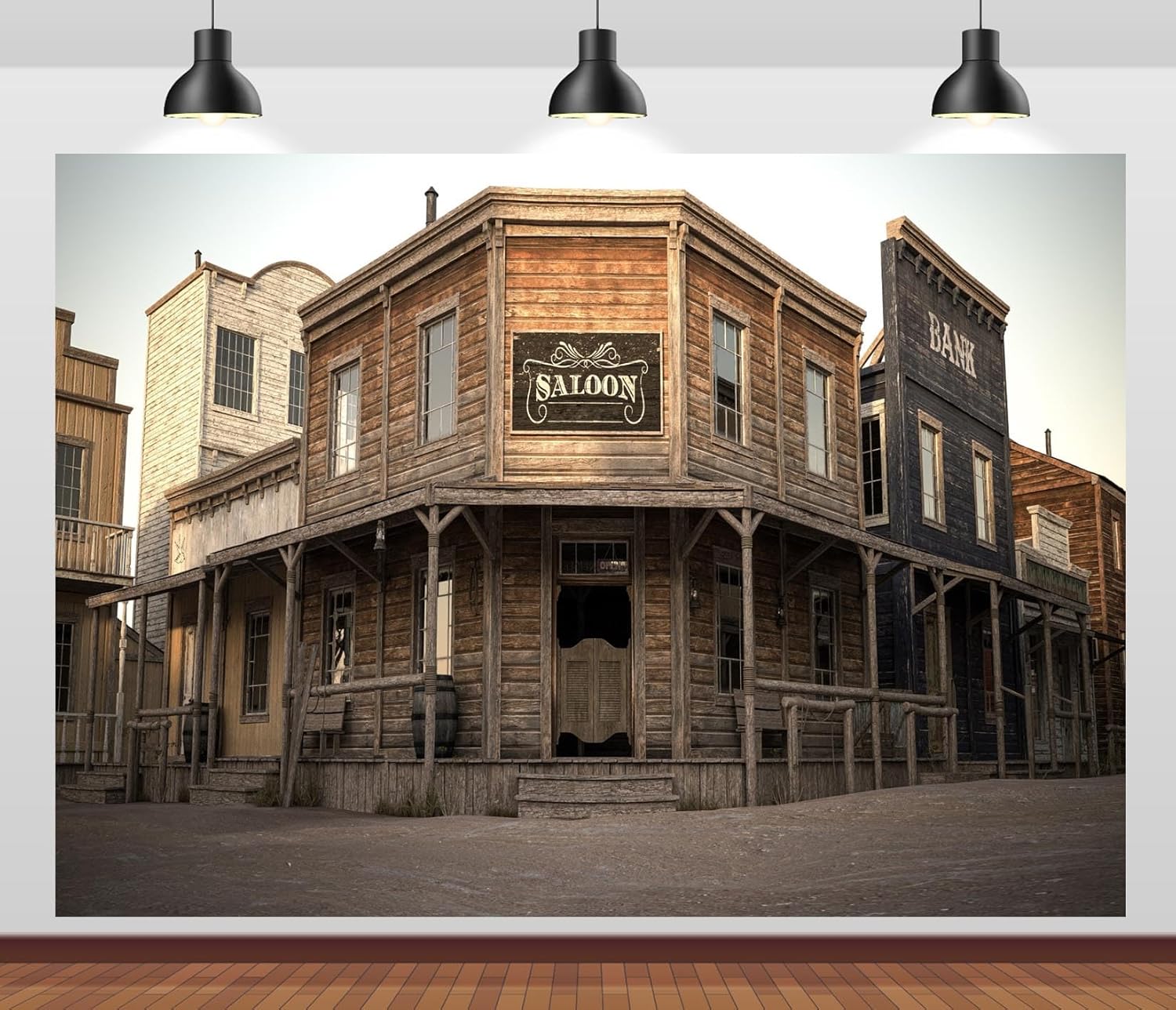 Amazon.com : CORFOTO 7x5ft Old Saloon Backdrop Western Cowboy Backdrop ...