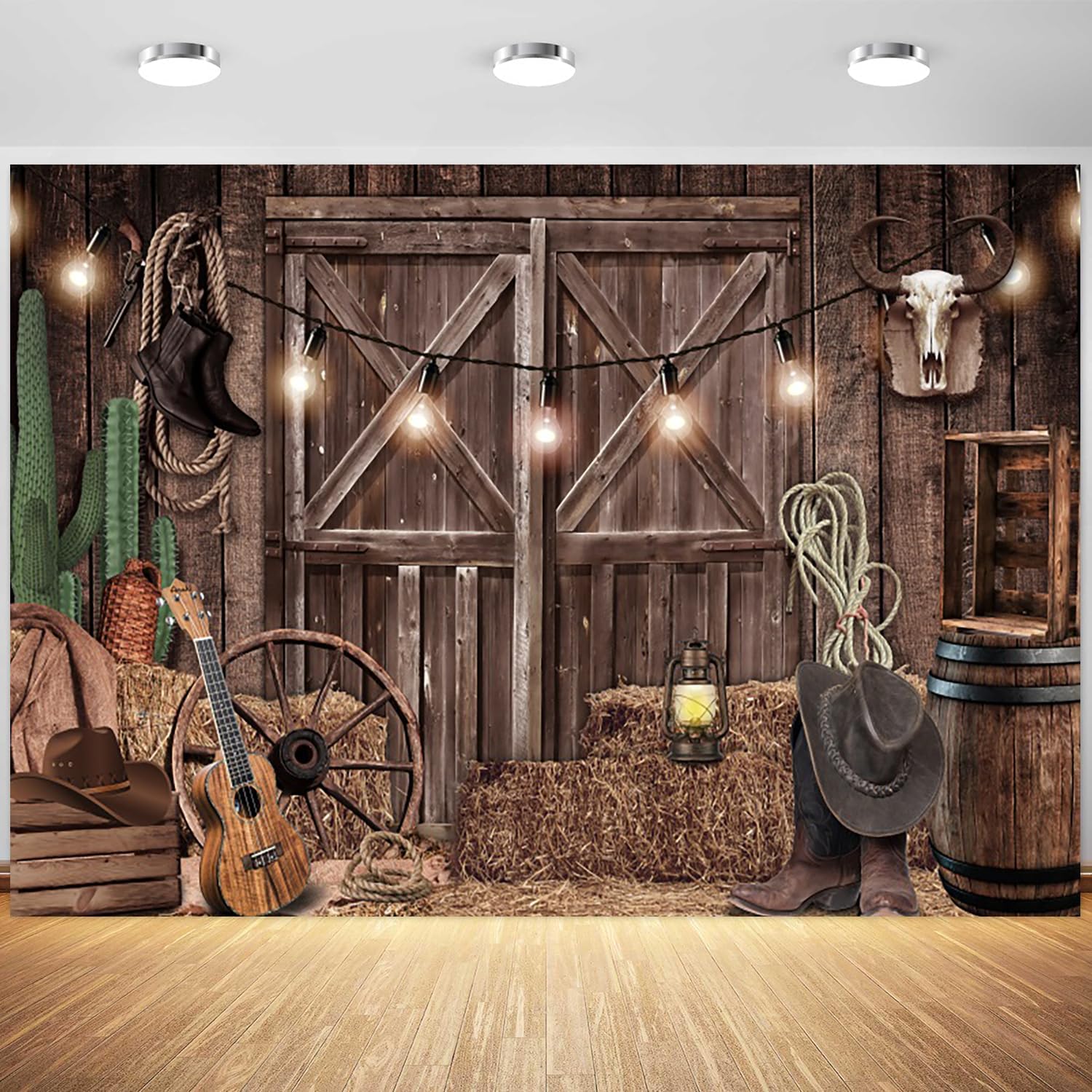 Amazon.com : 7x5ft Western Cowboy Backdrop West Themed Party ...