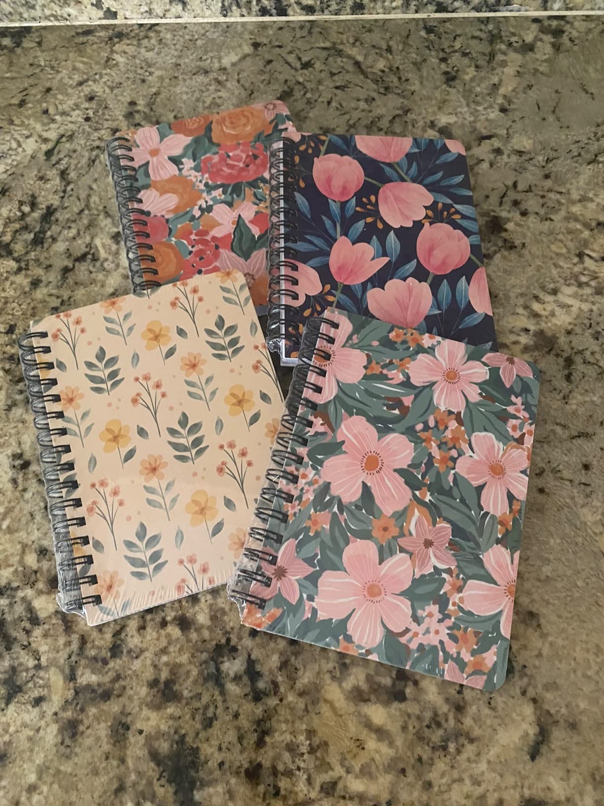 $3/mo - Finance 4 Pack A6 Spiral Notebook Journal,Wirebound Ruled ...