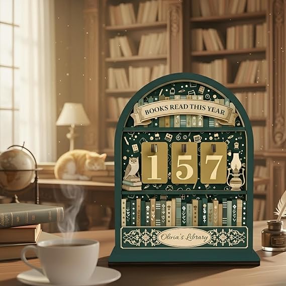 Amazon.com: MY4LOVE Personalized Book Read Tracker, Custom Reading ...