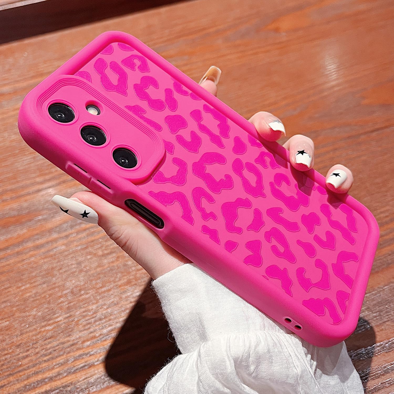 Amazon.com: MINSCOSE Compatible with Samsung GalaxyA25 5G Case,Cute Cheetah Print Pattern Design ...