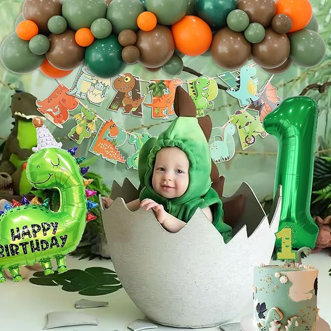 Amazon.com: Dinosaur Balloon Arch Garland Kit Birthday Party ...