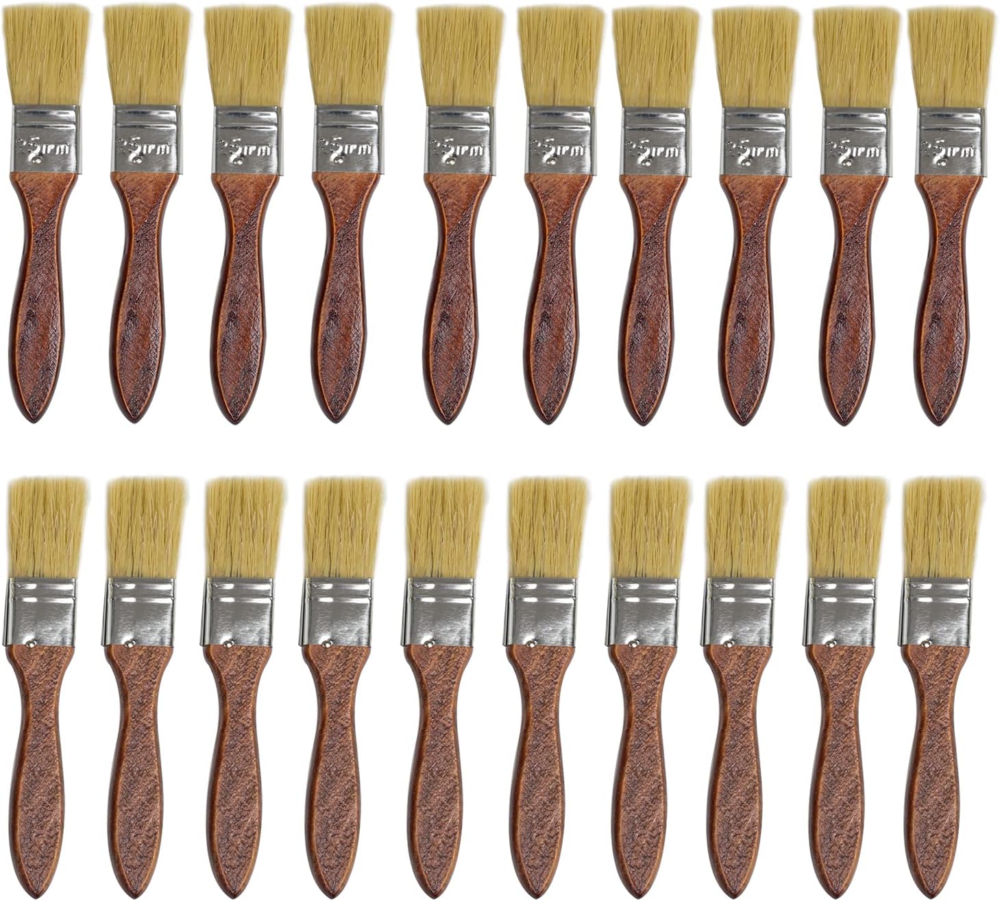 20PCS Chip Brushes 1Inch Bulk Stains Bristal Paint Brush for Chairs ...