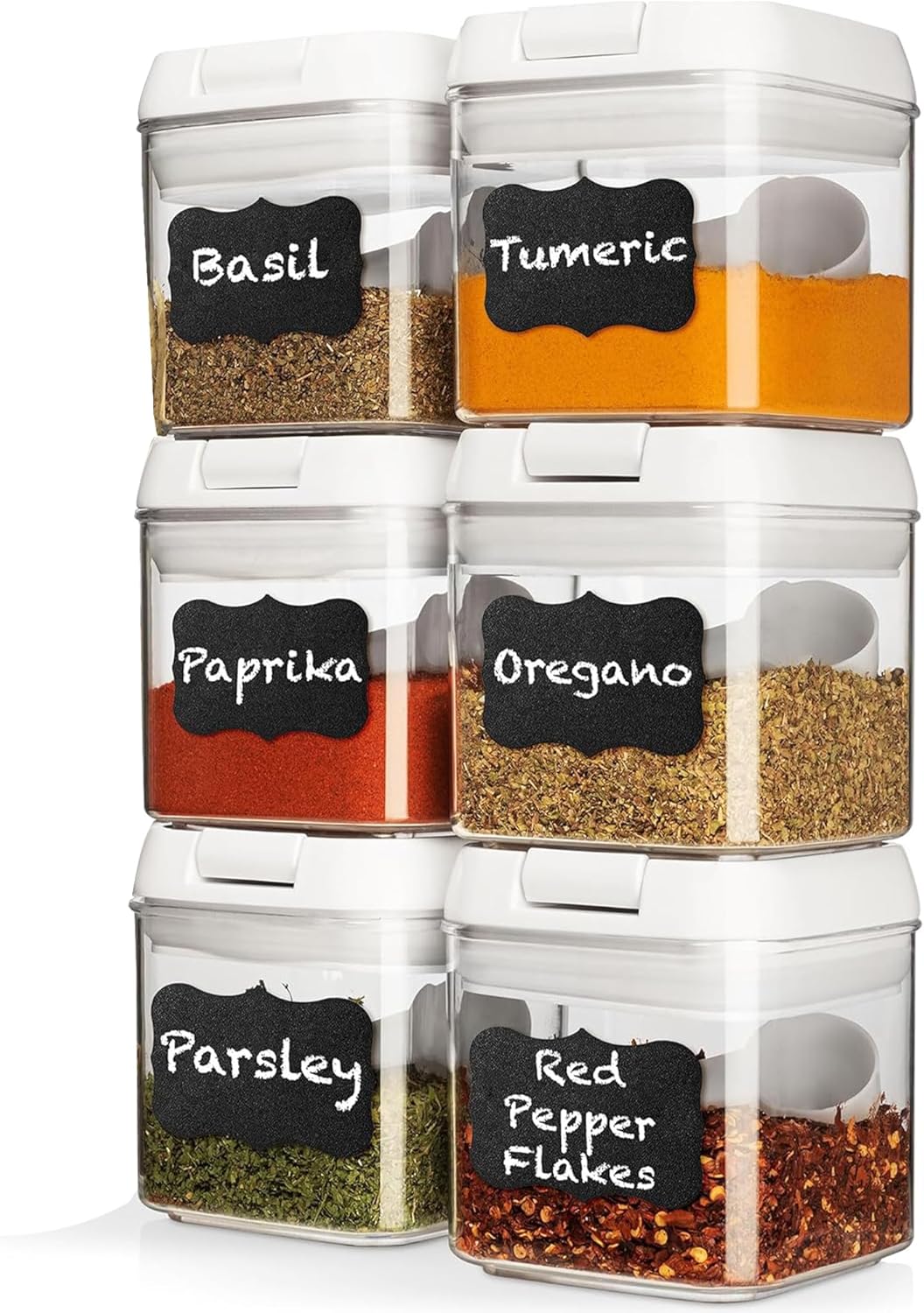 Amazon.com - Shazo 6 PC Airtight Food Storage Containers + 6 Spoons ...