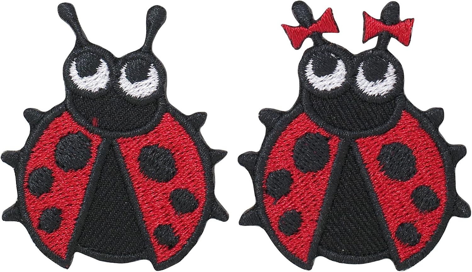 Amazon.com: CLOVER INTER 2 Pcs Ladybug Patches Iron on Embroidered ...