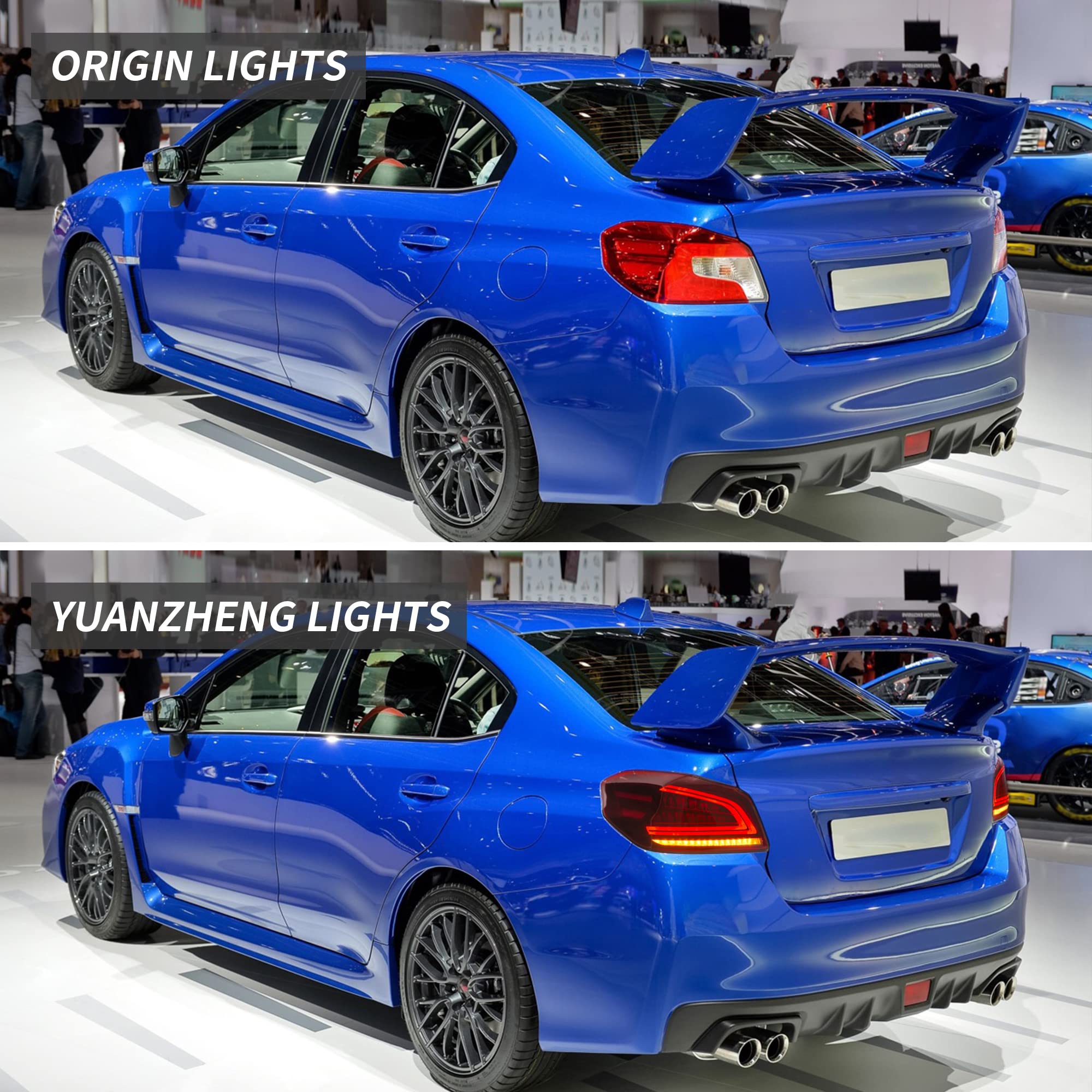 Snapklik.com : VLAND LED Red Taillights Compatible For Subaru WRX 2015 ...
