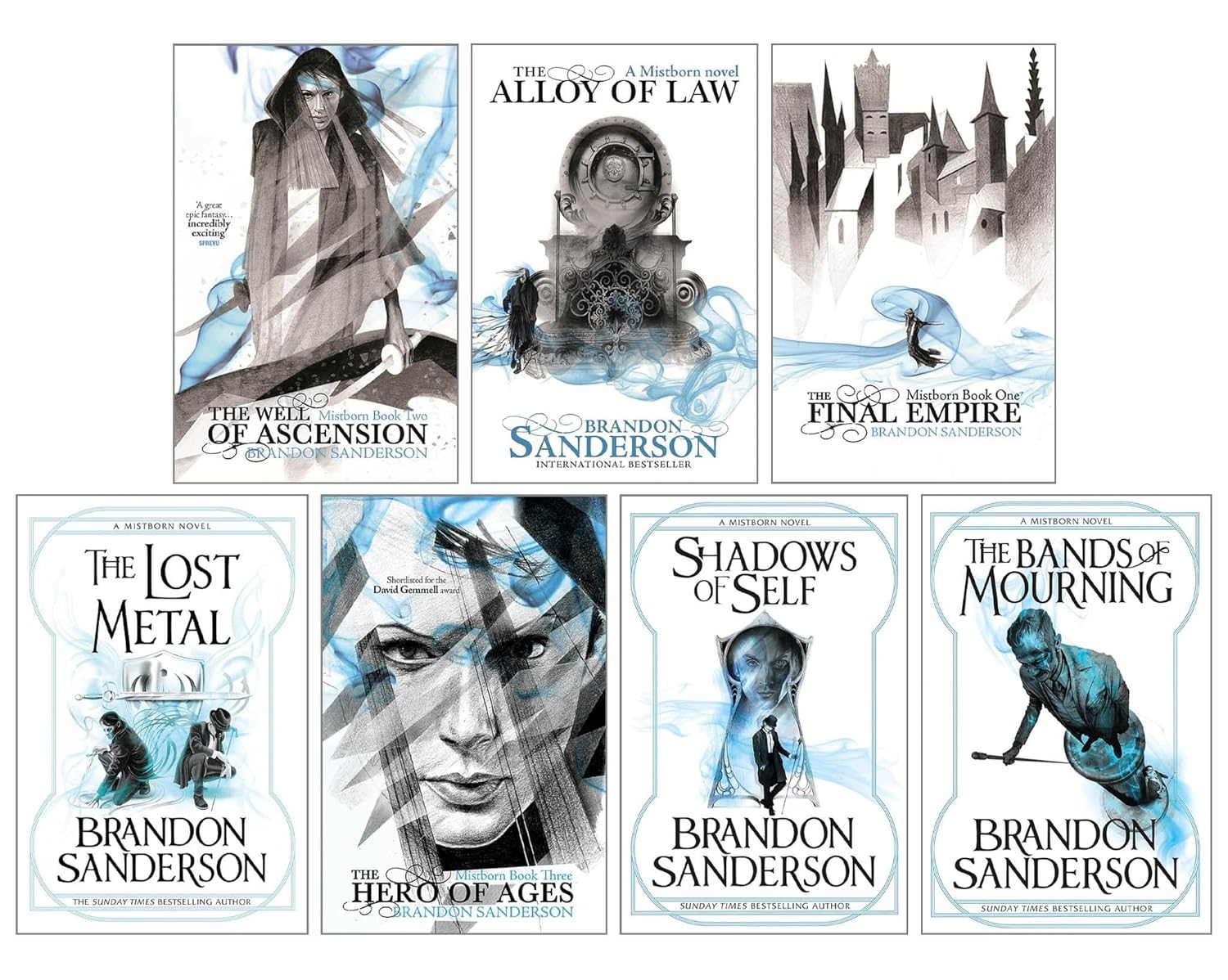 Mistborn Series 7 Books Collection Set (The Final Empire, The Well Of ...