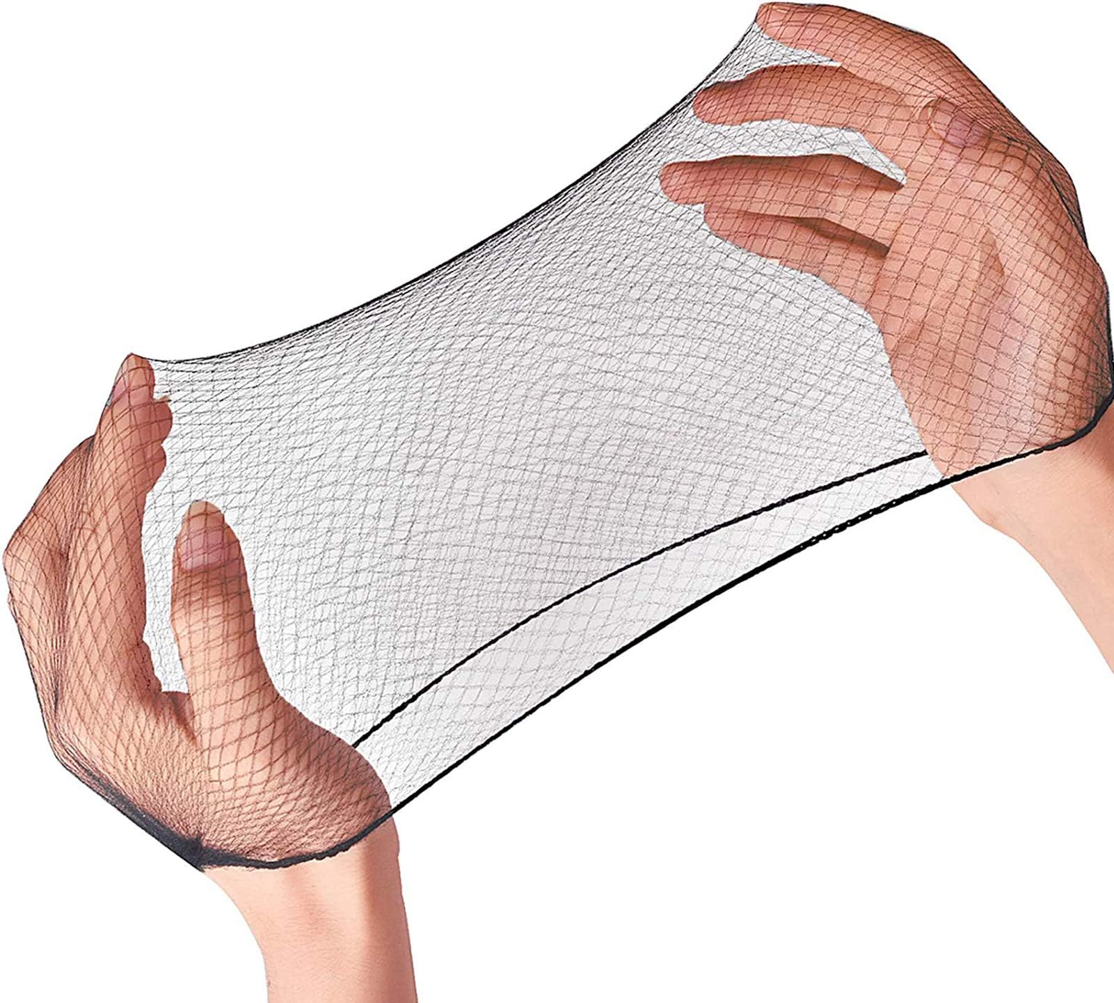 Amazon.com : 50pcs Hairnets Hair Net For Bun Invisible Elastic Edge ...