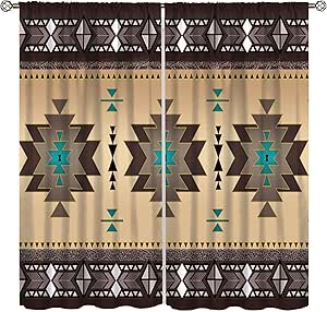 Amazon.com: YCness Southwestern Tribal Aztec Curtains for Living Room ...