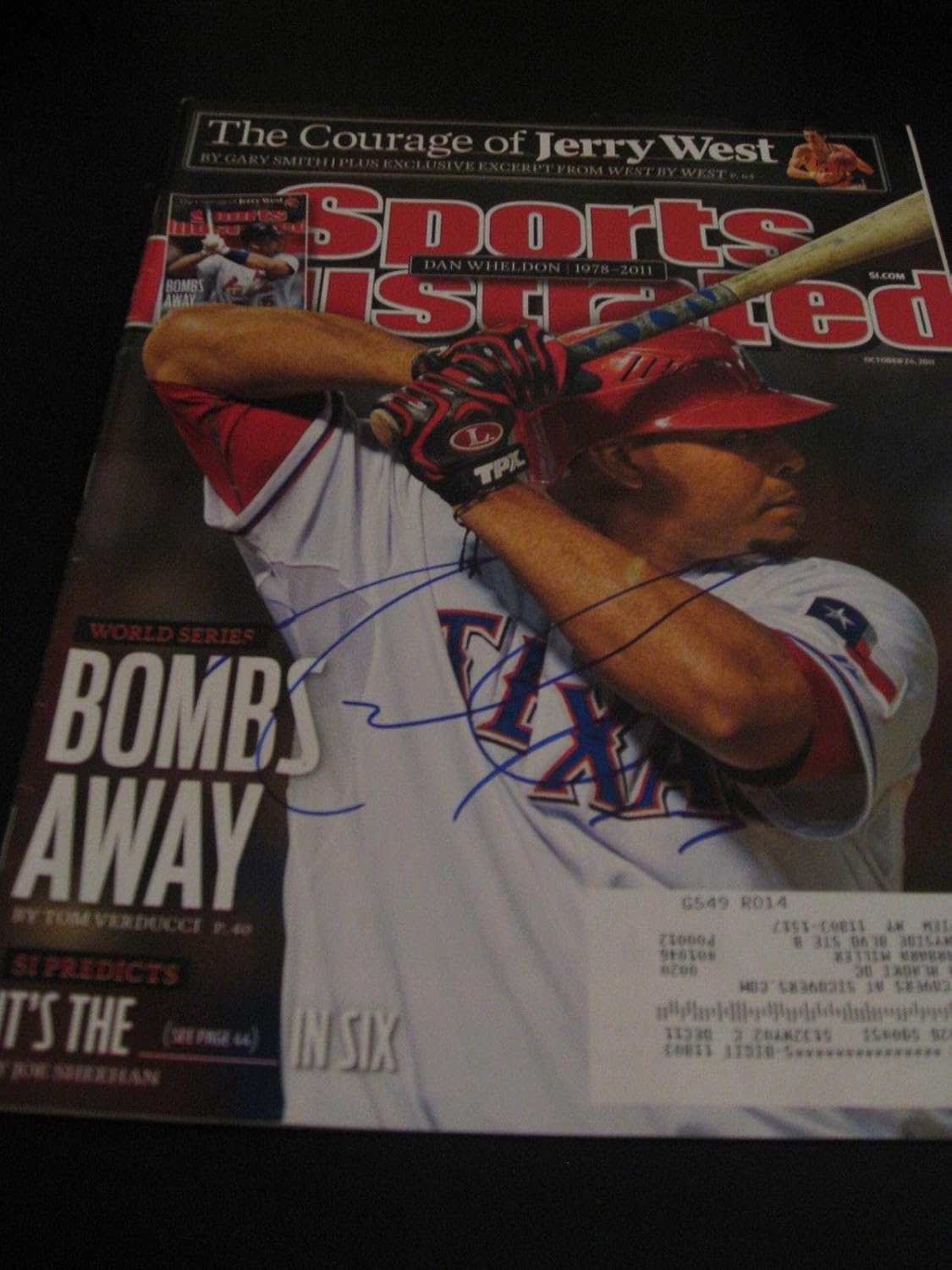 Amazon.com: Nelson Cruz Signed Autograph Sports Illustrated Texas ...