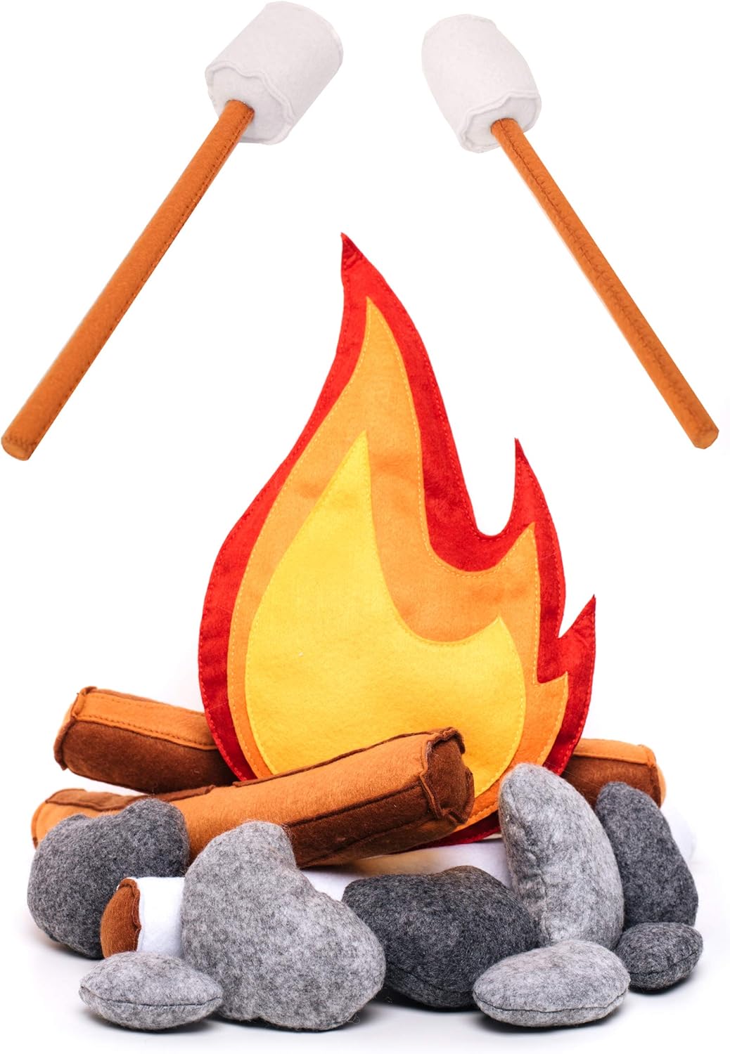 Amazon.com: Safe Zone Playpen Pretend Play Felt Campfire Plush Toy for ...