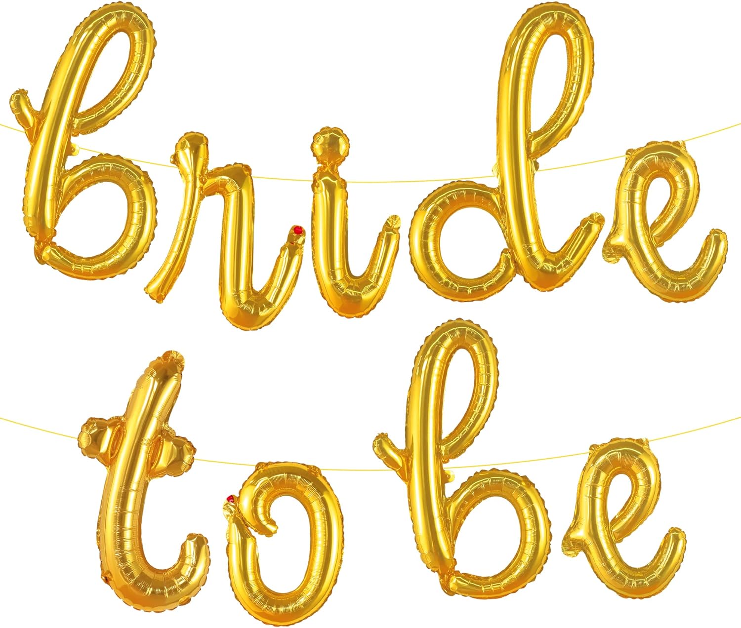 Amazon.com: KatchOn, Gold Script Bride To Be Balloons - 16 Inch ...