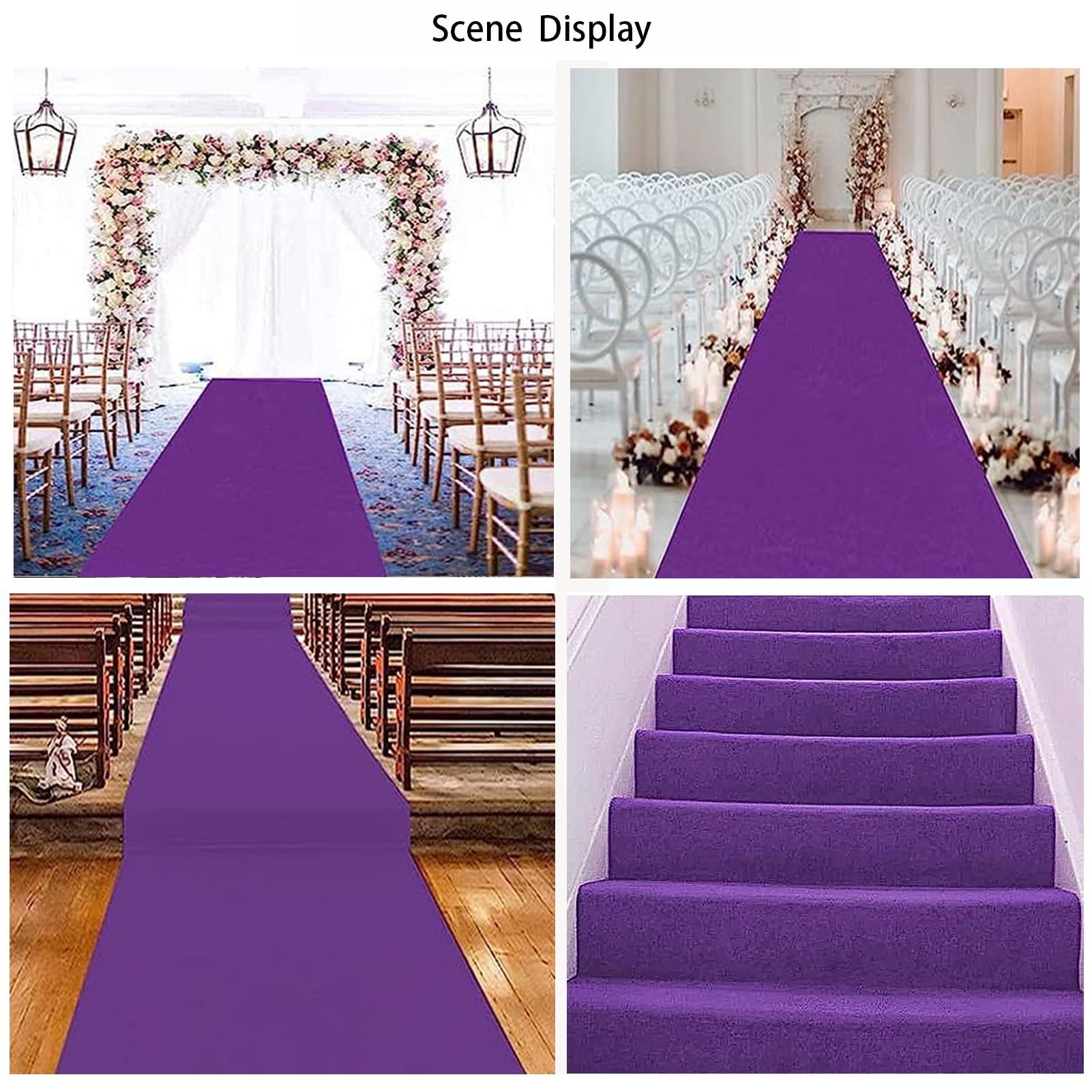 Purple Carpet Wedding Custom Cut Purple Carpet Runner, Purple Home