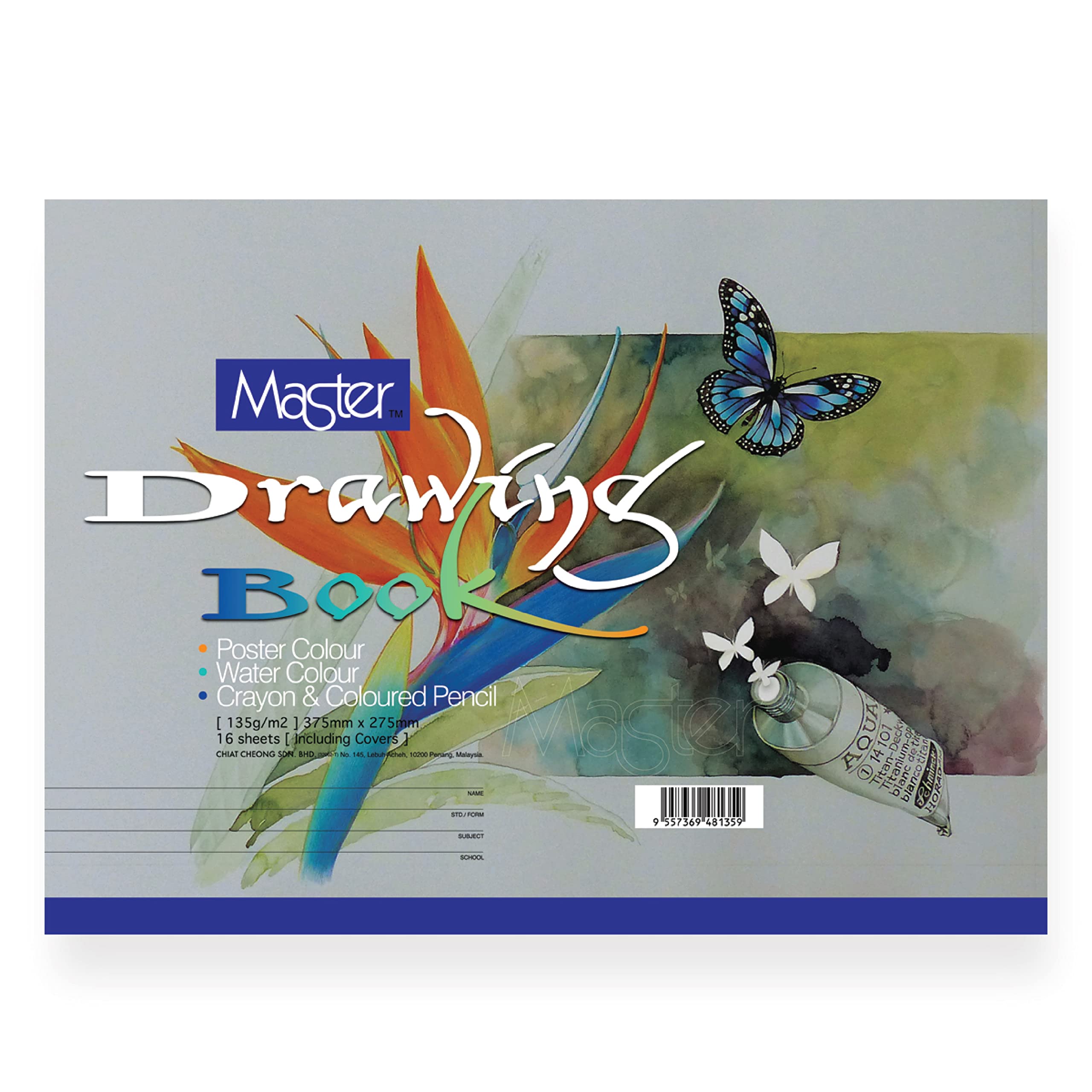 Amazon.com: 3 Pack of Master Sketch Book, 11" x 15", 16 Sheets, 91lbs ...