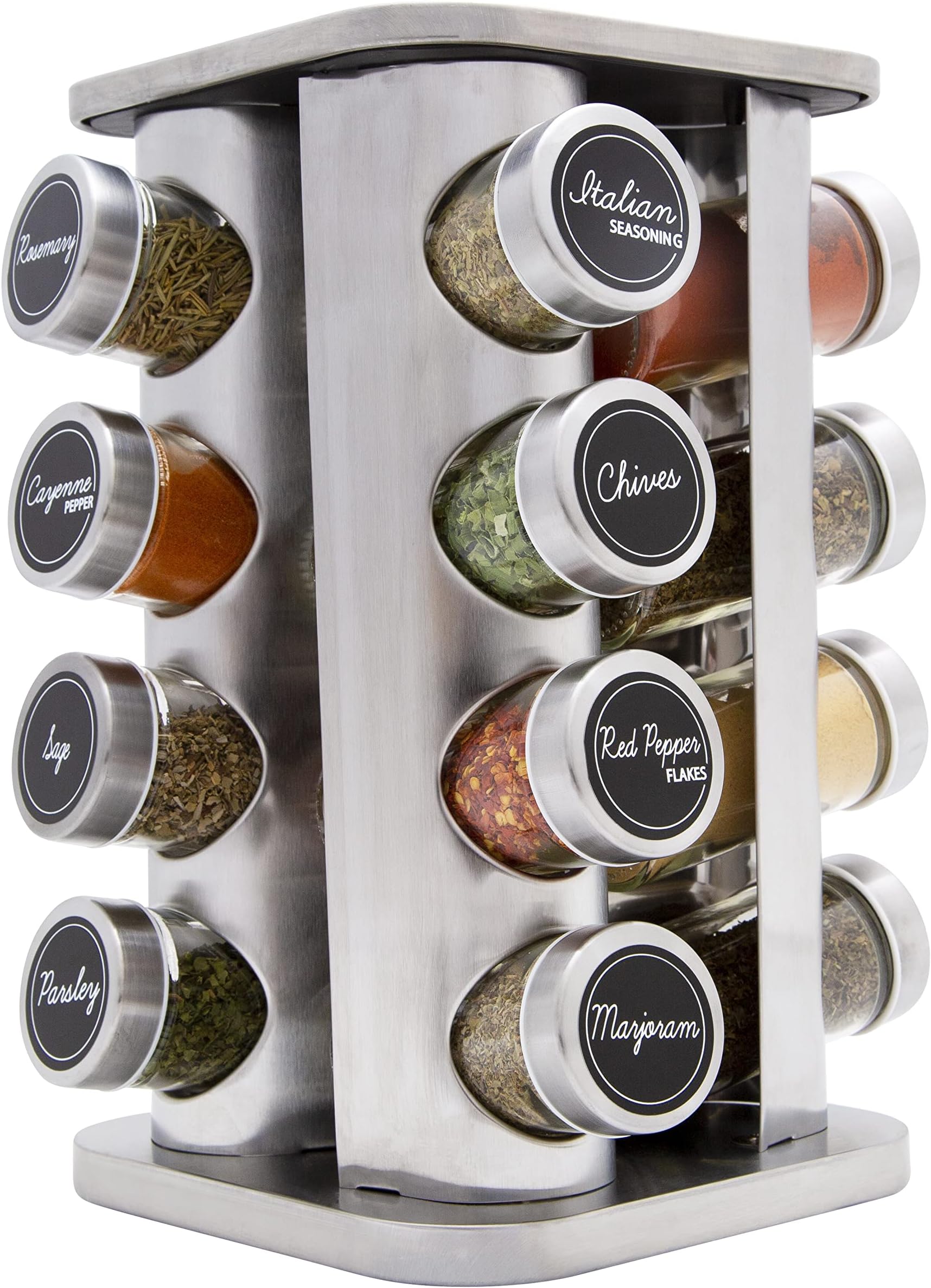 Amazon.com: Kamenstein 20 Jar Heritage Revolving Countertop Spice Rack ...