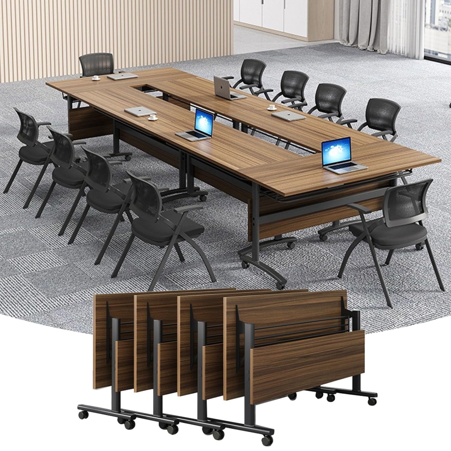 Amazon.com: Mobile Conference Table,Modular Meeting Seminar Table ...