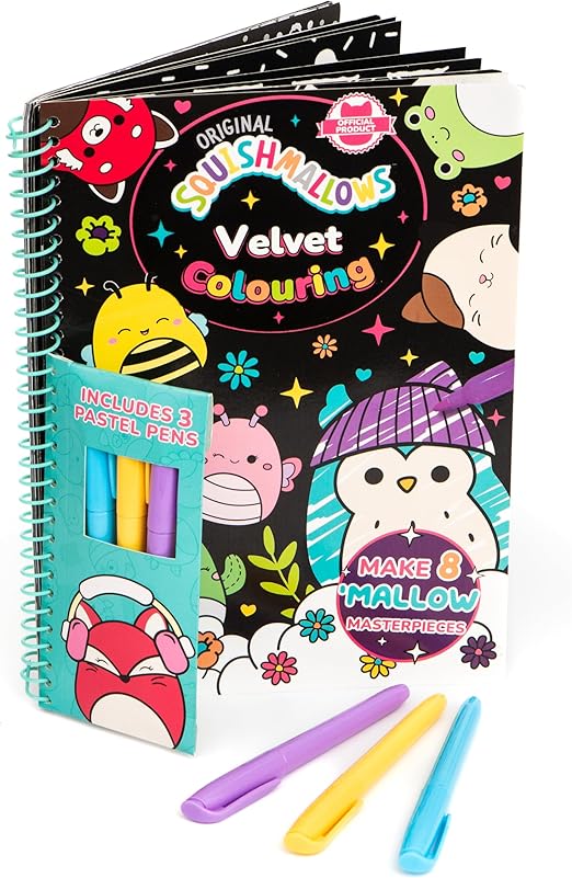 Bookoli | Original Squishmallows Velvet Colouring | Colouring-in for ...