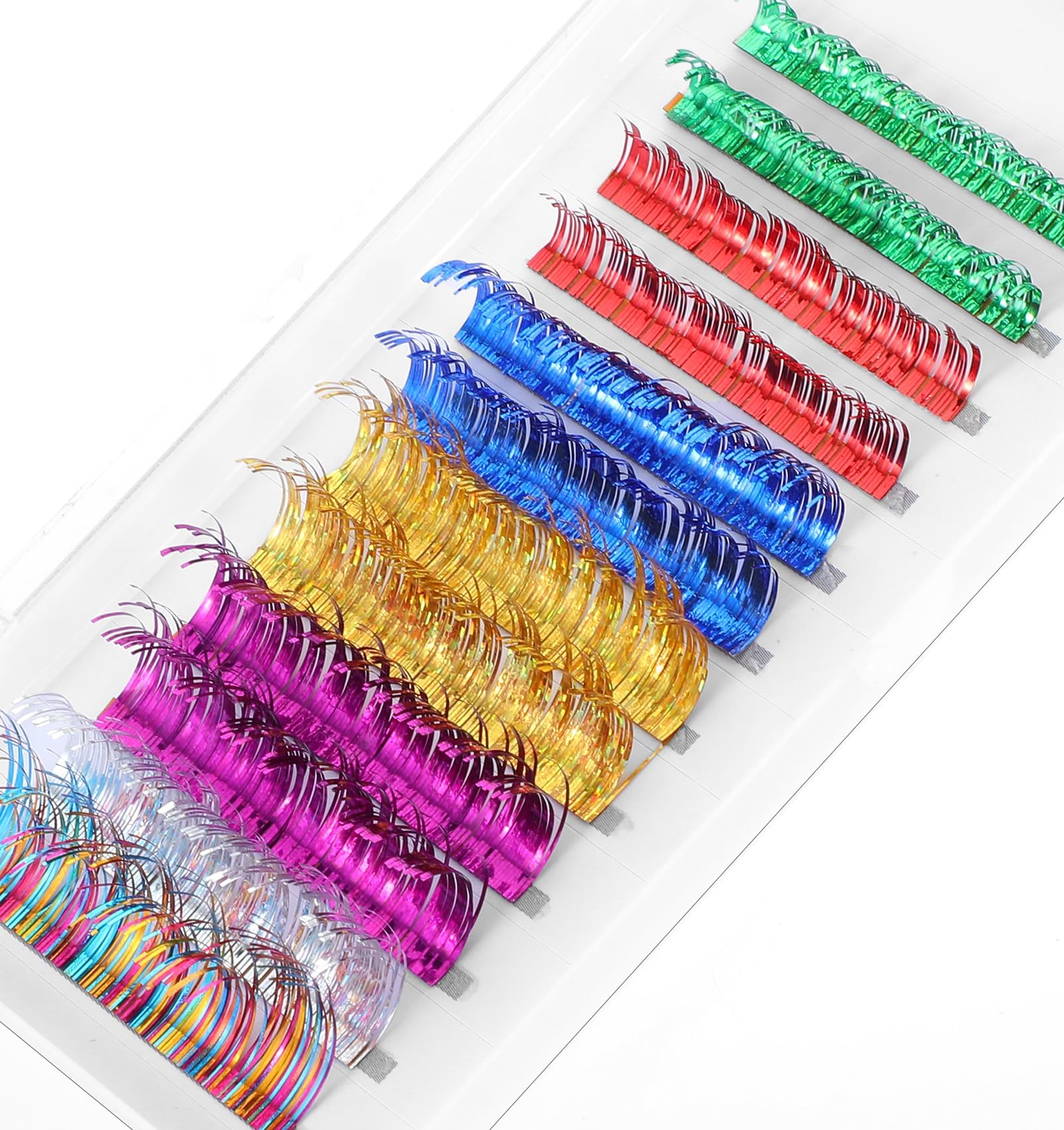 Amazon.com: Colored Lash Clusters, Colorful Lash Clusters, DIY Mixed 7 ...
