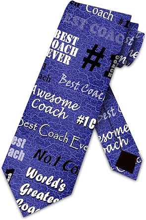 Amazon.com: Three Rooker Coach Neckties Coaches Mens Sports Tie Blue ...
