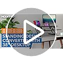 Amazon.com: Mount-It! Height Adjustable Standing Desk Converter ...