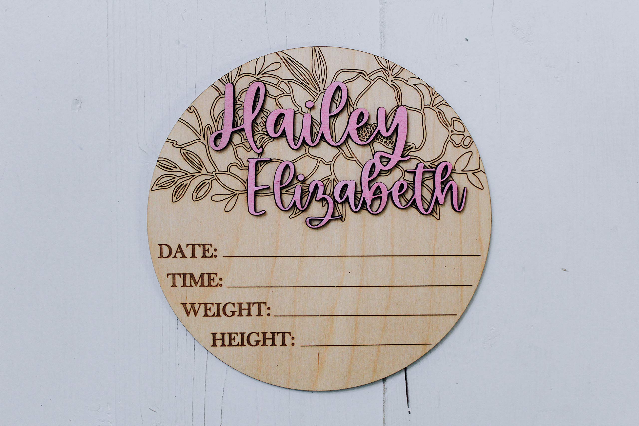 Birth Announcement Sign Baby Hospital Sign Newborn Sign For Hospital ...