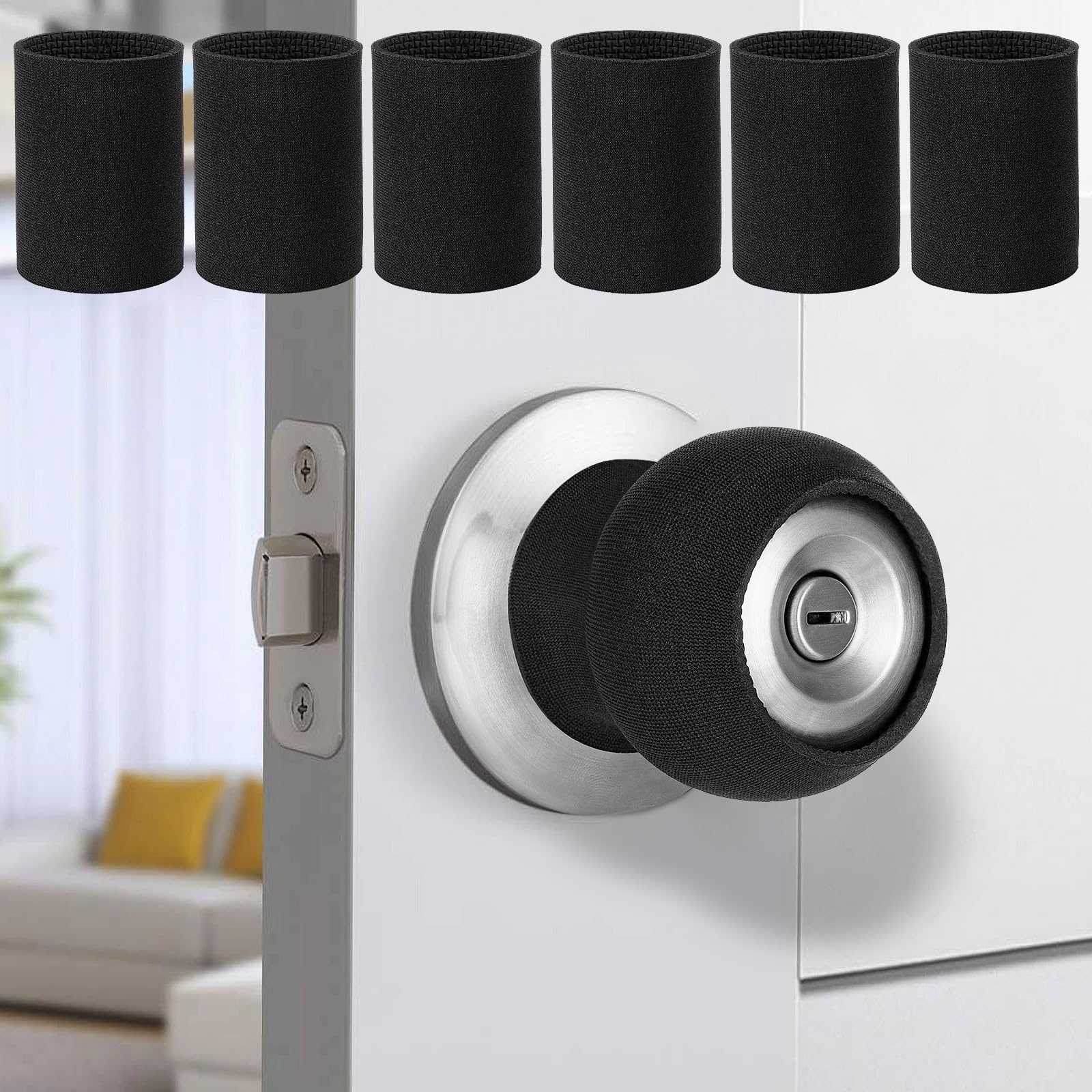 4PCS Round Door Handle Covers - Anti-Scald Door Knob Cushion Cover ...