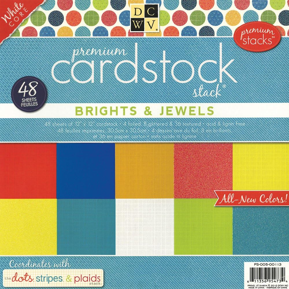 Biomecanics Shoes DCWV Brights Card Stock 6x6 Stack - 12 Solid Colors ...