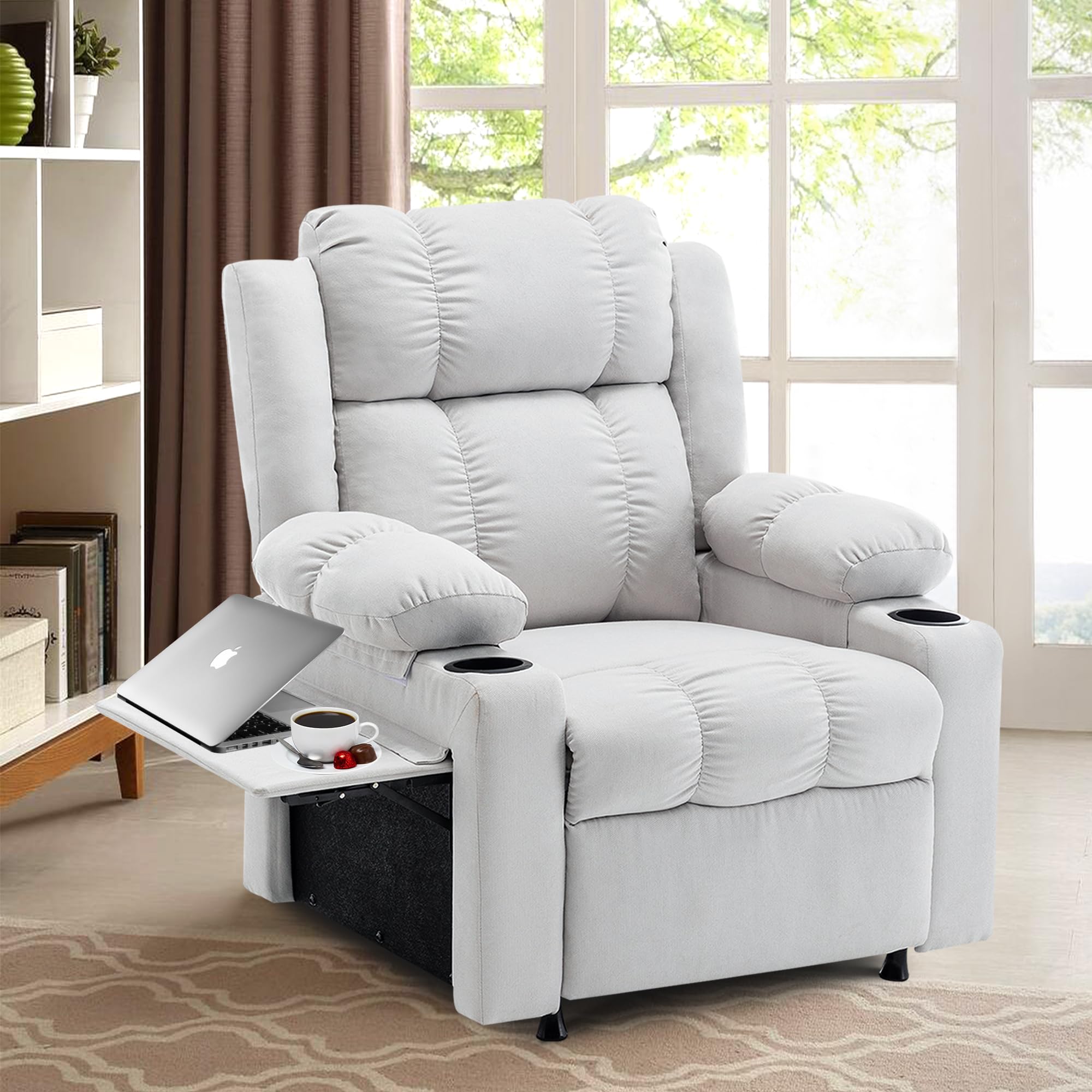 Amazon.com: HAOBO Home Recliner Chair with Heat and Massage, Recliner ...