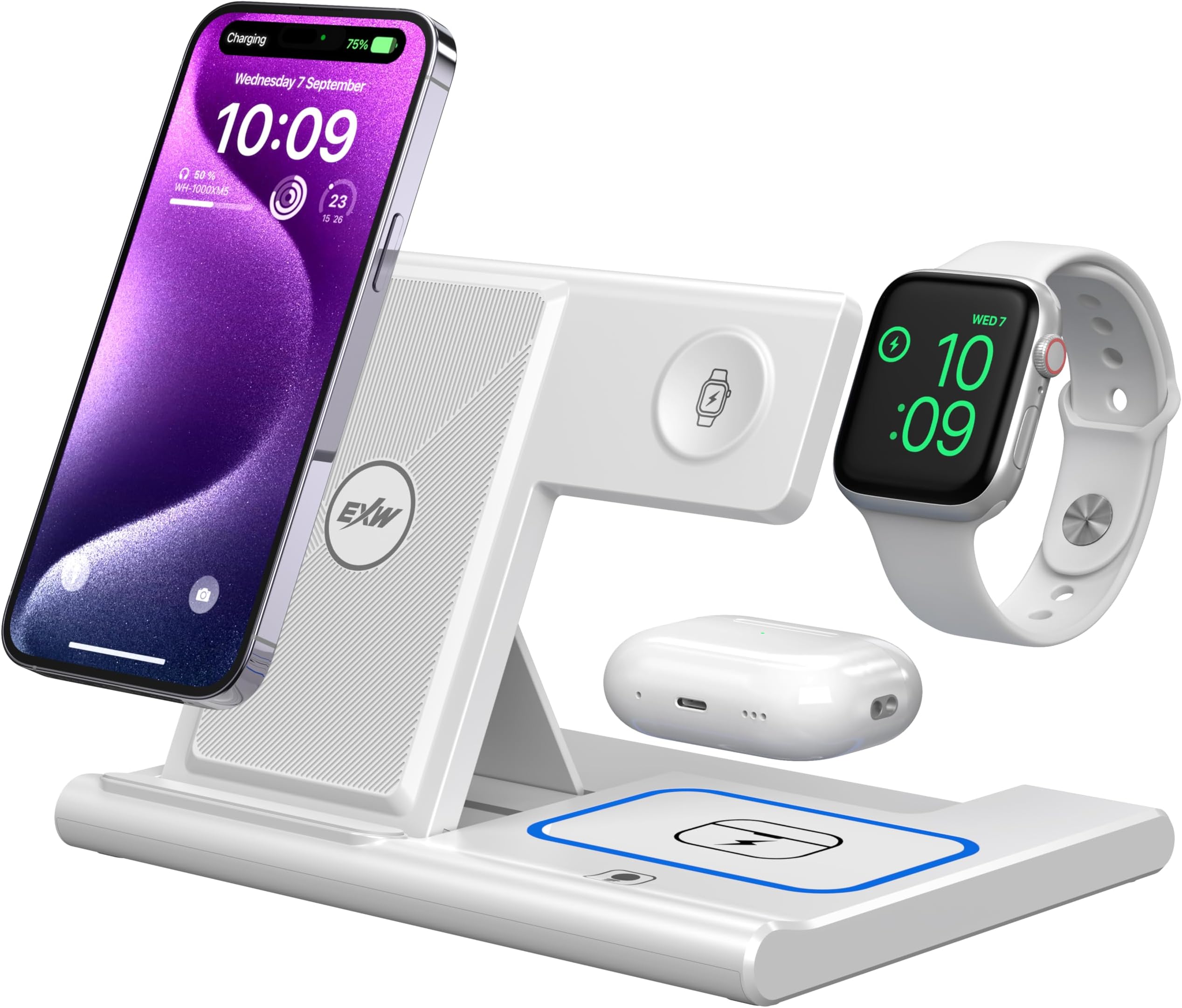 Amazon.com: Magnetic Wireless Charger for iPhone: 3 in 1 Charging ...