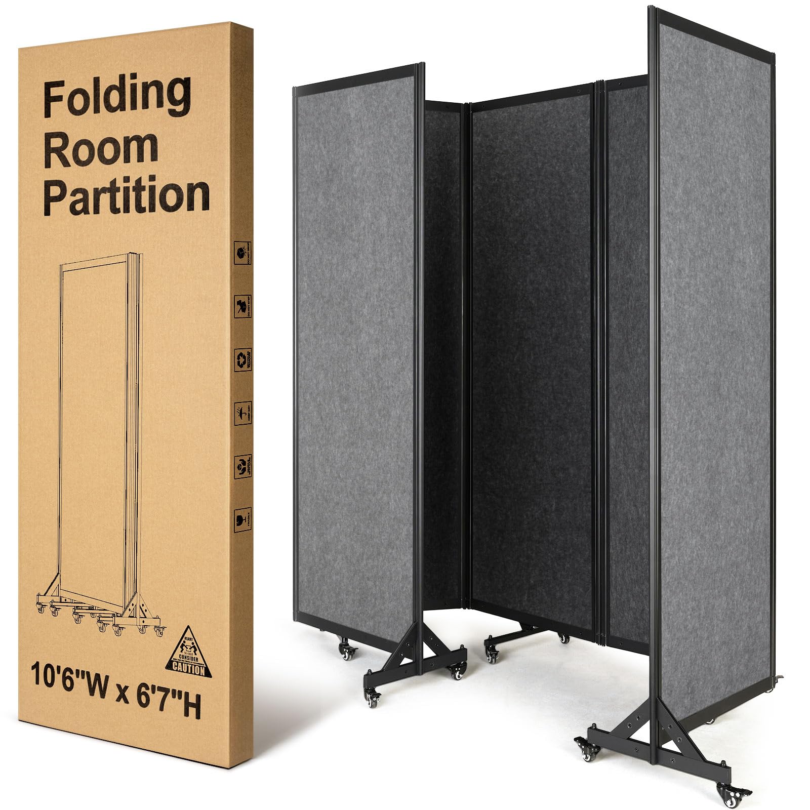 Amazon.com: Strongbird Room Partition,Folding Privacy Divider,Office ...