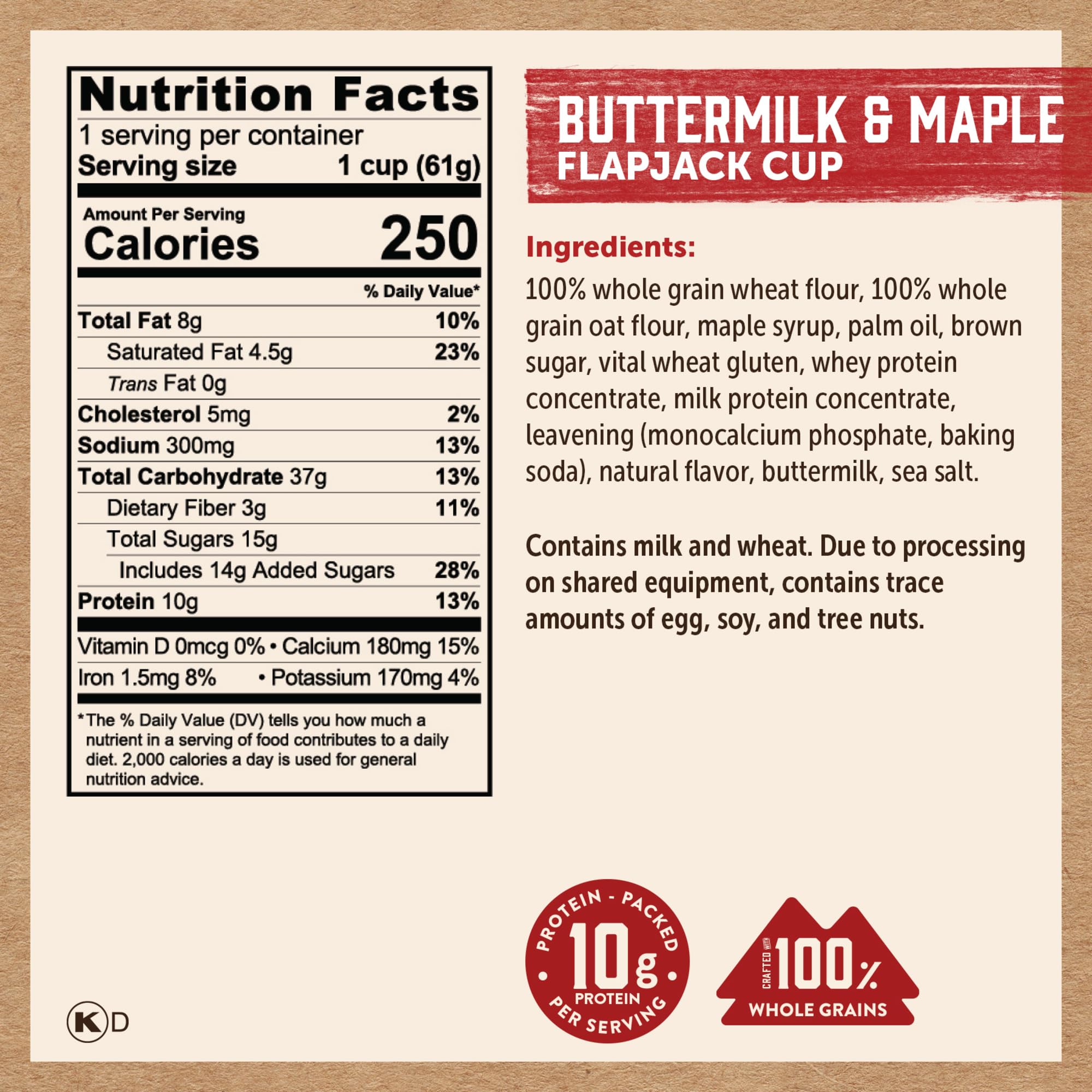 Snapklik.com : Kodiak Cakes Instant Pancake & Flapjack Cups, Buttermilk ...