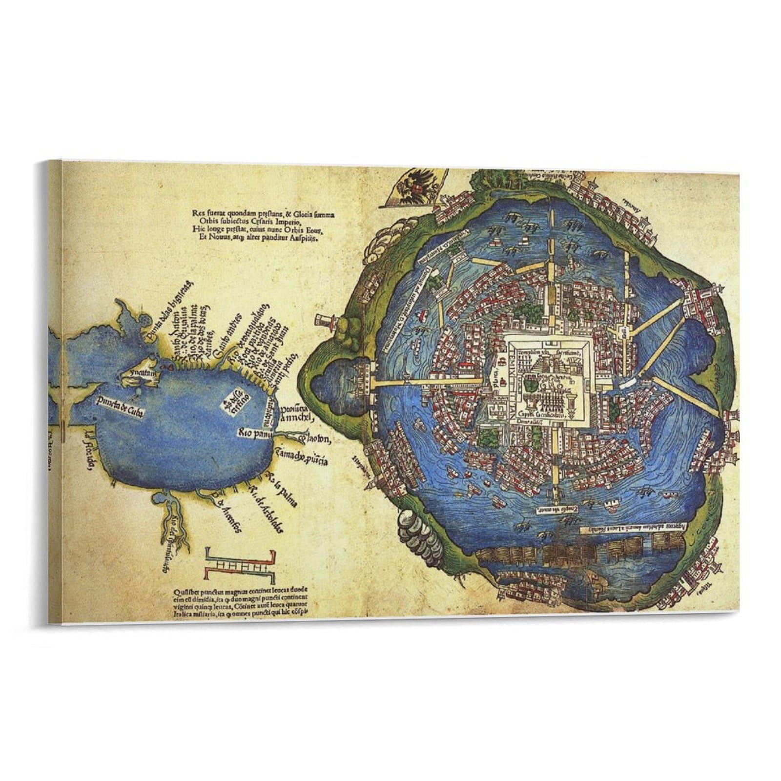 Tenochtitlan Map Representation Of The Aztec Capital Tenochtitlan