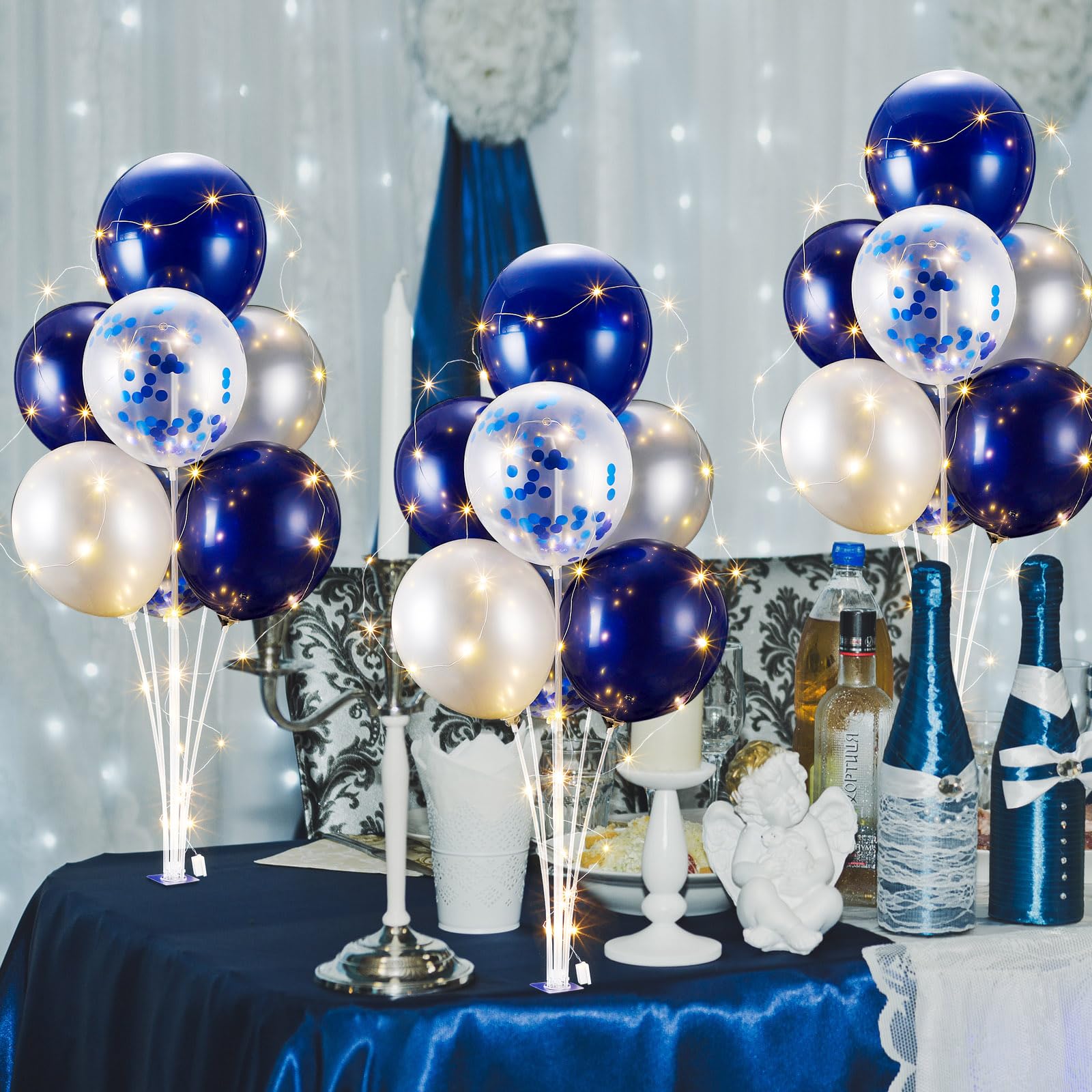 Blue Balloon Centerpieces