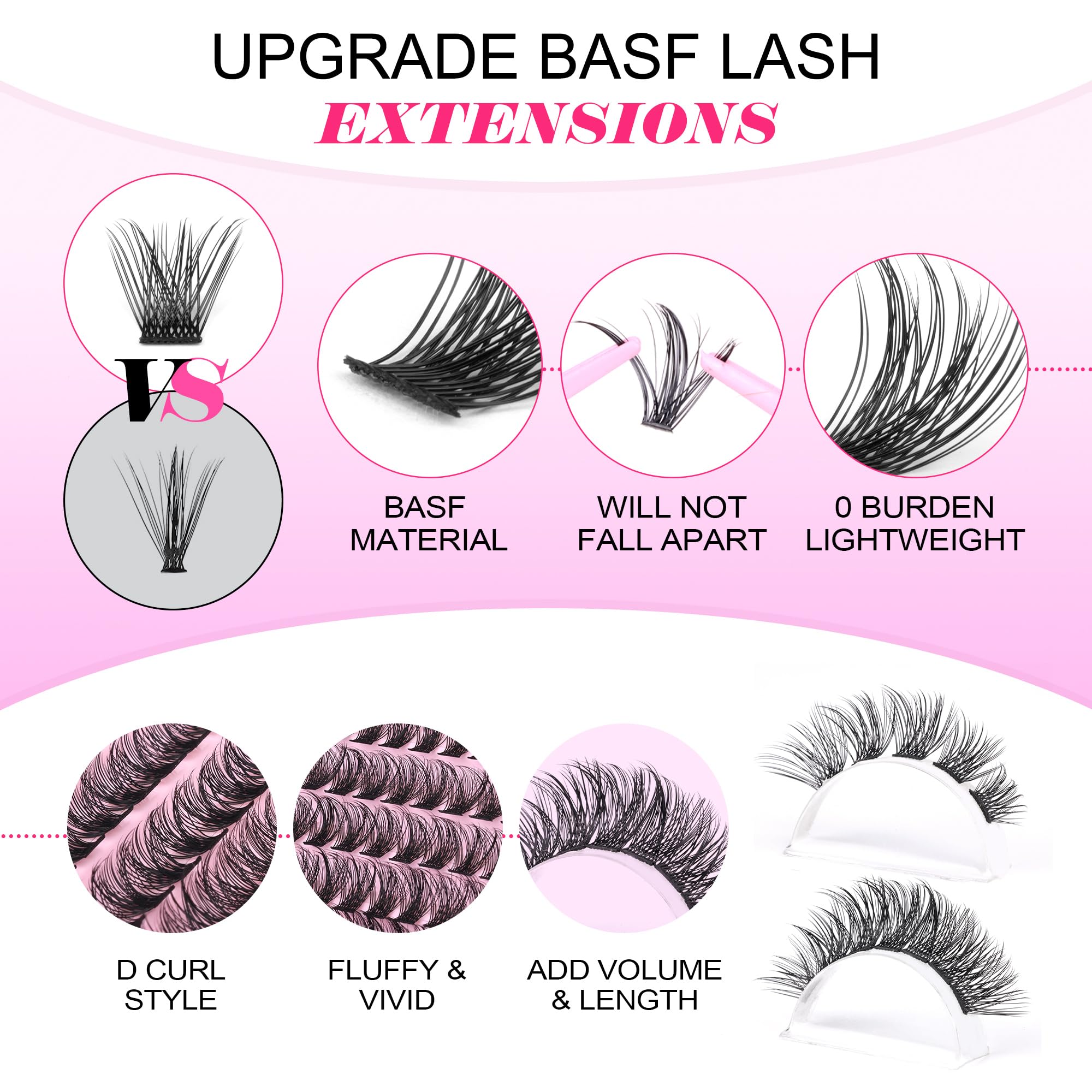 Snapklik.com : Lash Clusters Eyelash Extension Kit Lash Extension ...