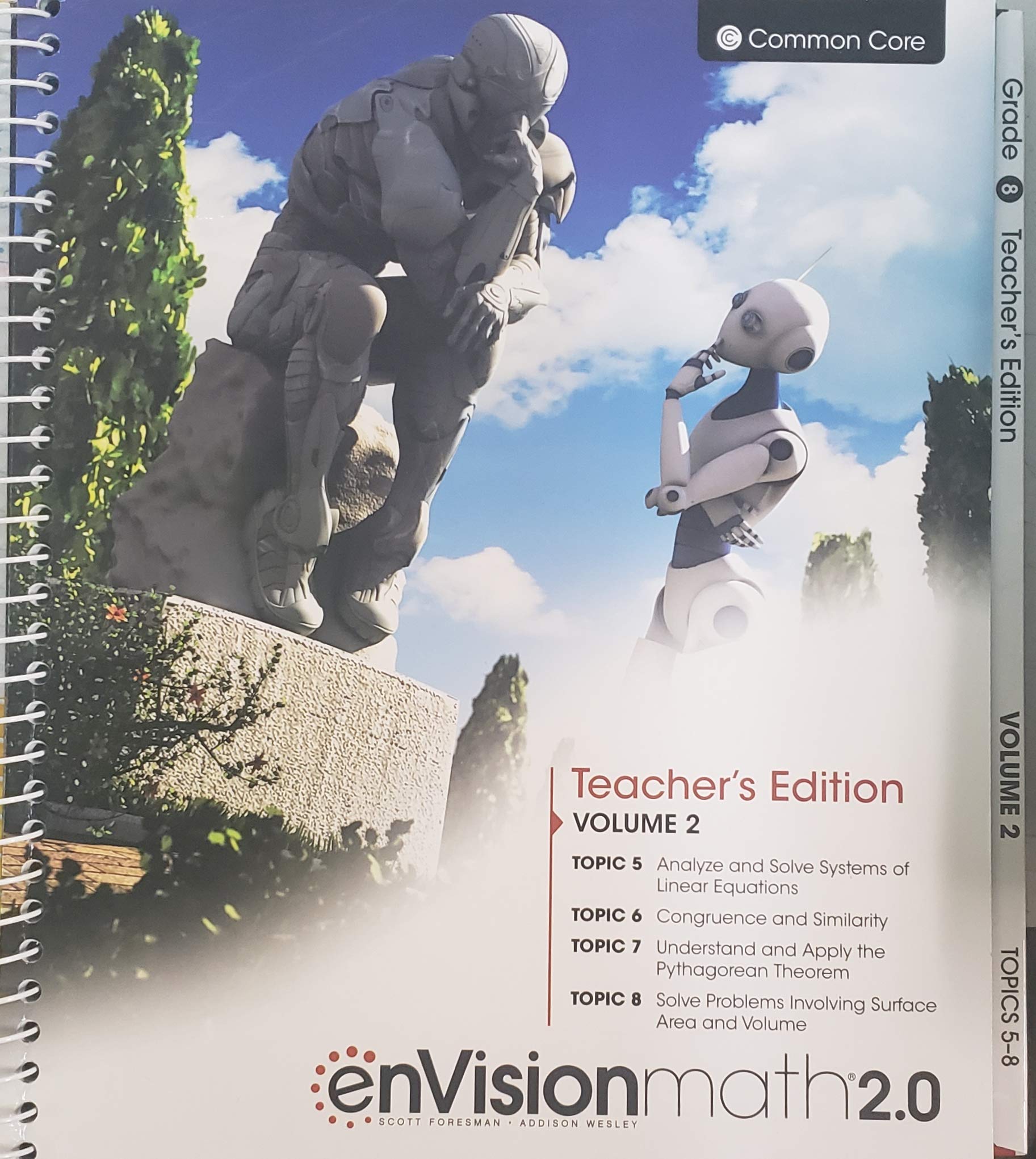 enVision Math 2.0, Teacher's Edition, Grade 8, Volume 2, Topics 5-8 ...
