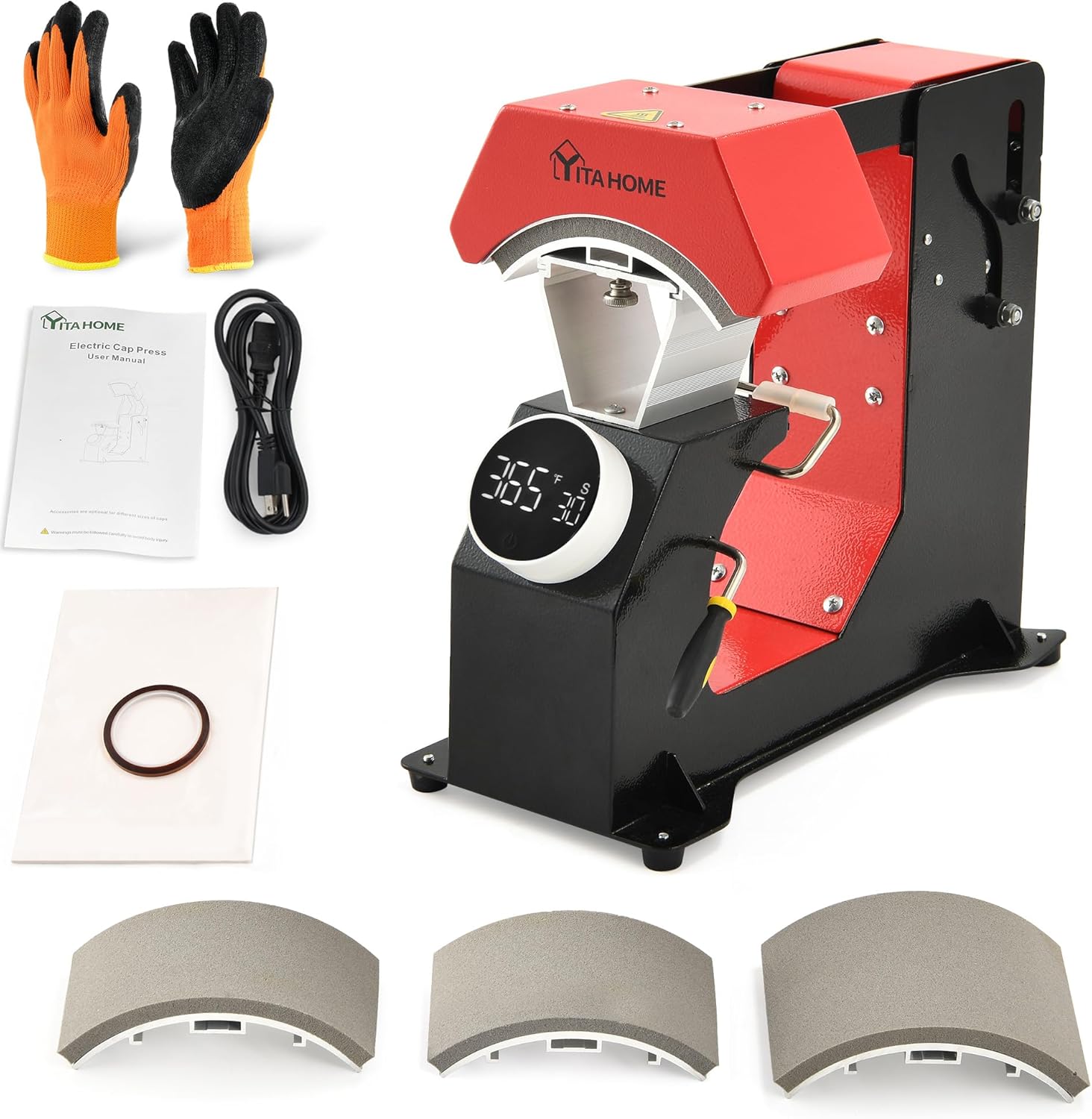 Amazon.com: YITAHOME 3-in-1 Hat Heat Press, Auto Cap Press Machine with ...