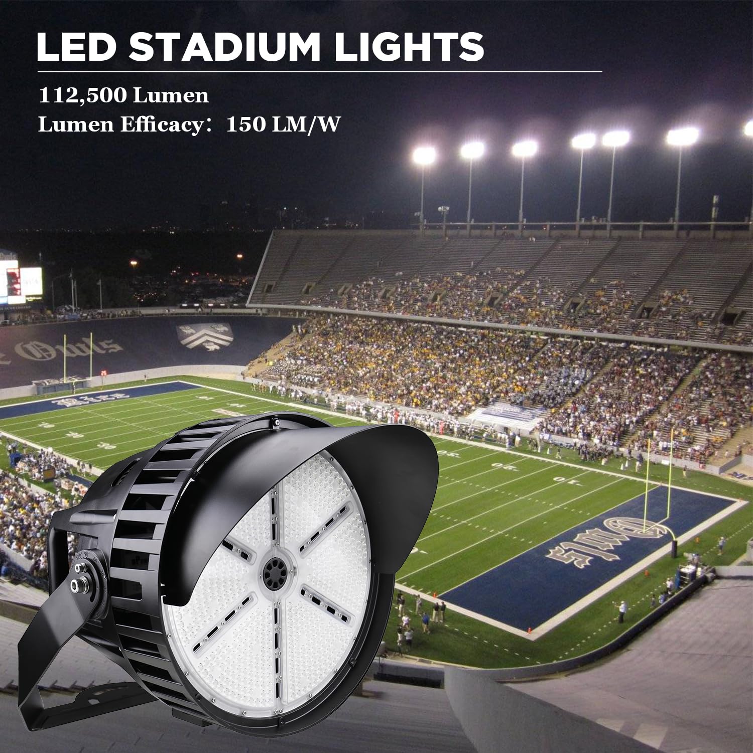 Stadium Lighting Products 500W LED Stadium Light With Yoke Mount
