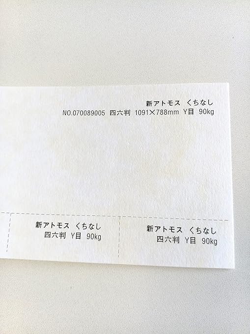 Amazon.co.jp: 新アトモス 紙 90kg A4サイズ 33枚入り 選べる8色 厚さ0.15㎜ 297㎜×210㎜ ファンシーペーパー オリオン アトモス (くちなし) : ホビー