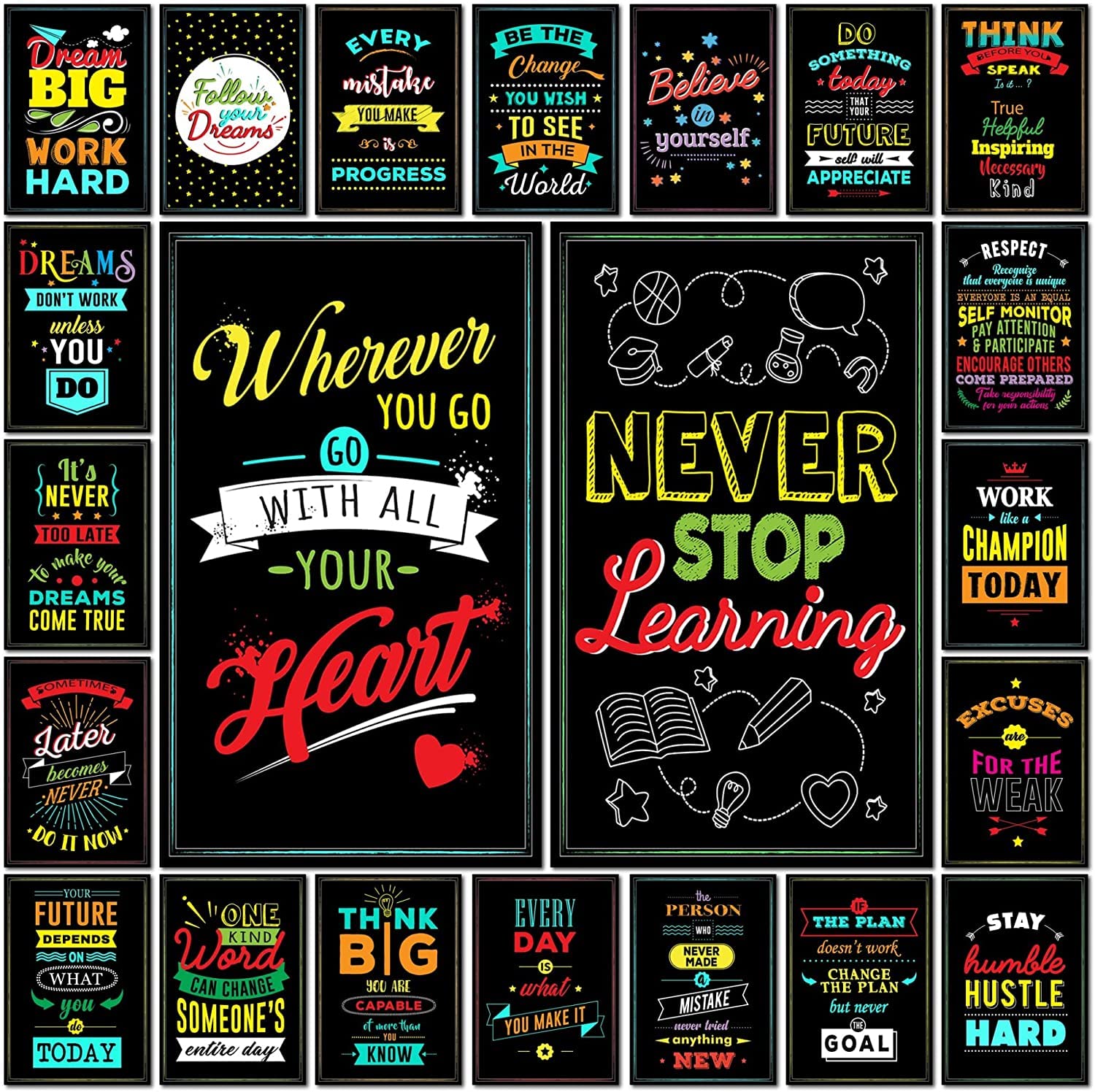 Buy Classroom Must Haves 22 Set Of 44 Motivational Posters For Classroom Growth Mindset buy-classroom-must-haves-22-set-of-44-motivational-posters-for-classroom-growth-mindset