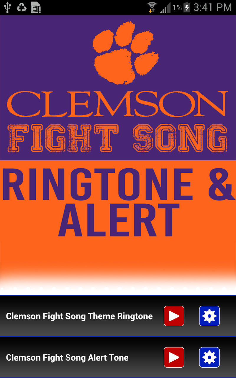 Clemson Fight Song Theme Ringtone - App on Amazon Appstore