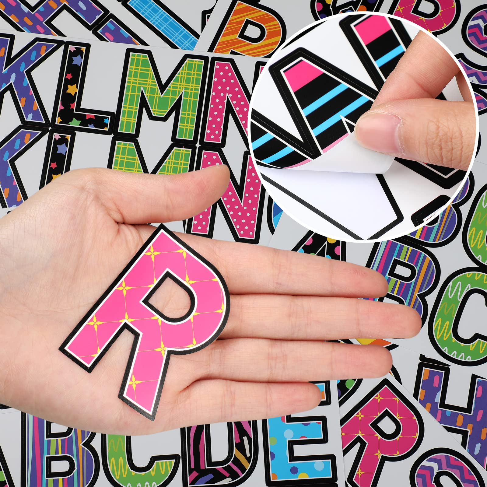 Snapklik.com : Chinco 232 Pcs 24 Sheets Large Letter Stickers 2.5 Inch ...